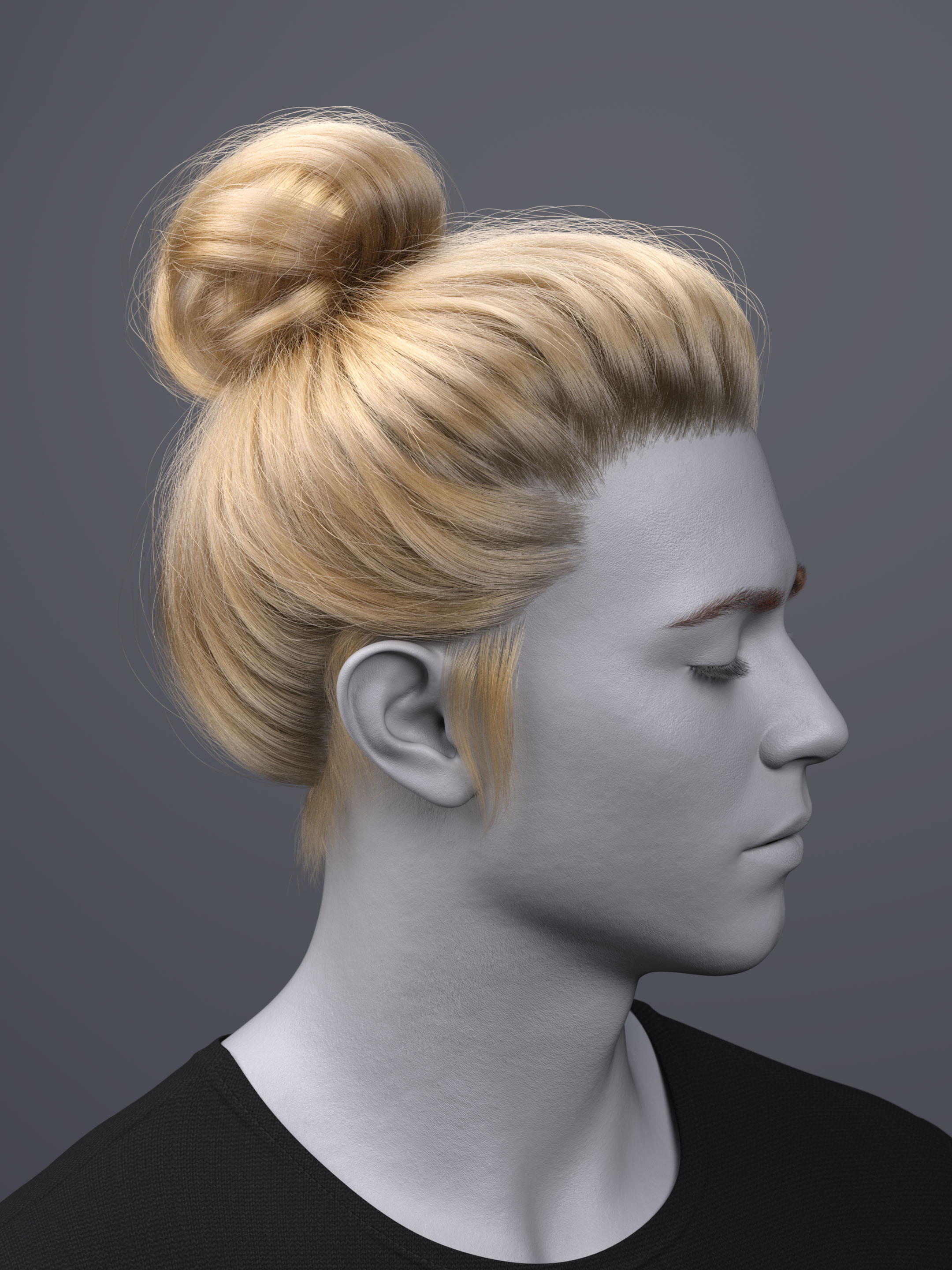 dForce FV Knot Updo Hair for Genesis 9 | Daz 3D