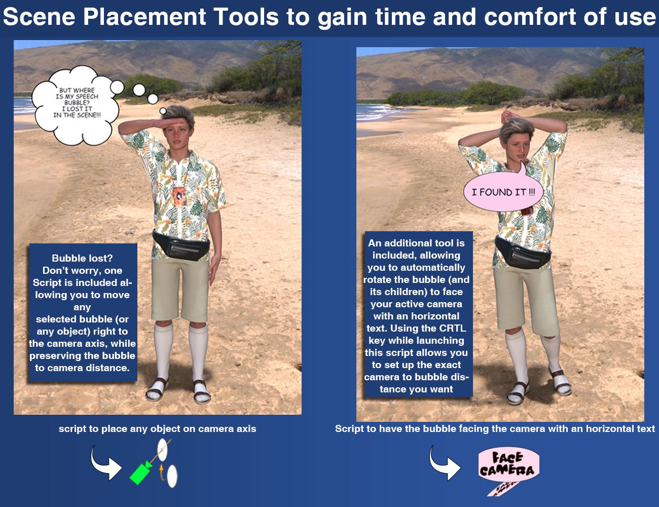 V3D Speech Bubbles Generator Pro | Daz 3D