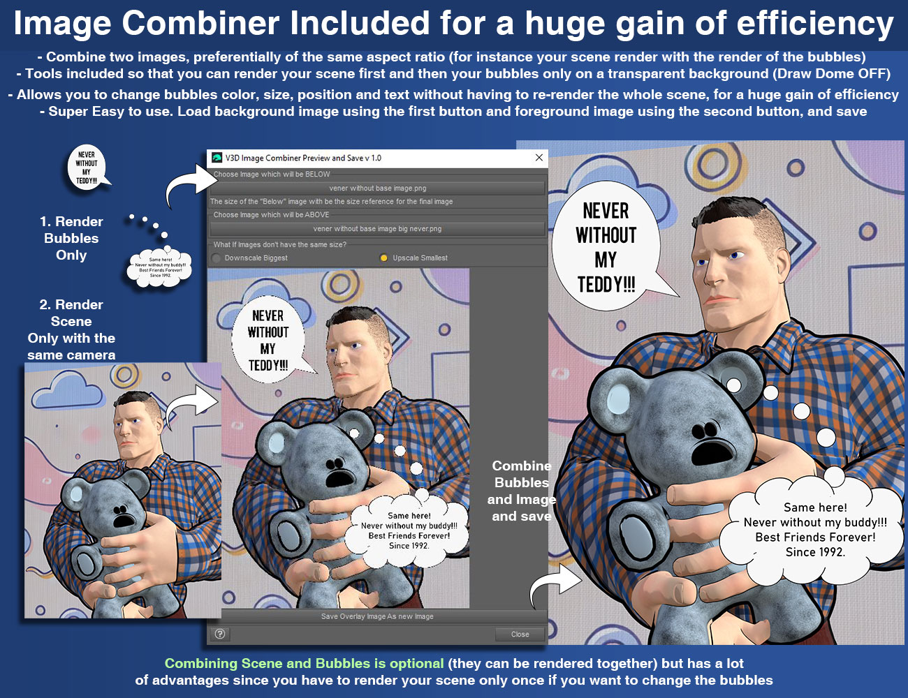V3D Speech Bubbles Generator Pro | Daz 3D