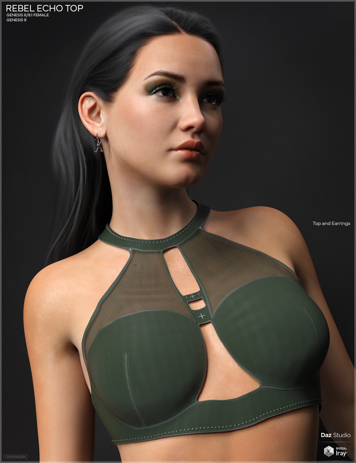 CGI Rebel Echo Top for Genesis 8-8.1F and Genesis 9 | Daz 3D