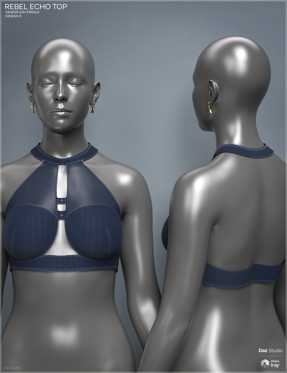 CGI Rebel Echo Top for Genesis 8-8.1F and Genesis 9 | Daz 3D