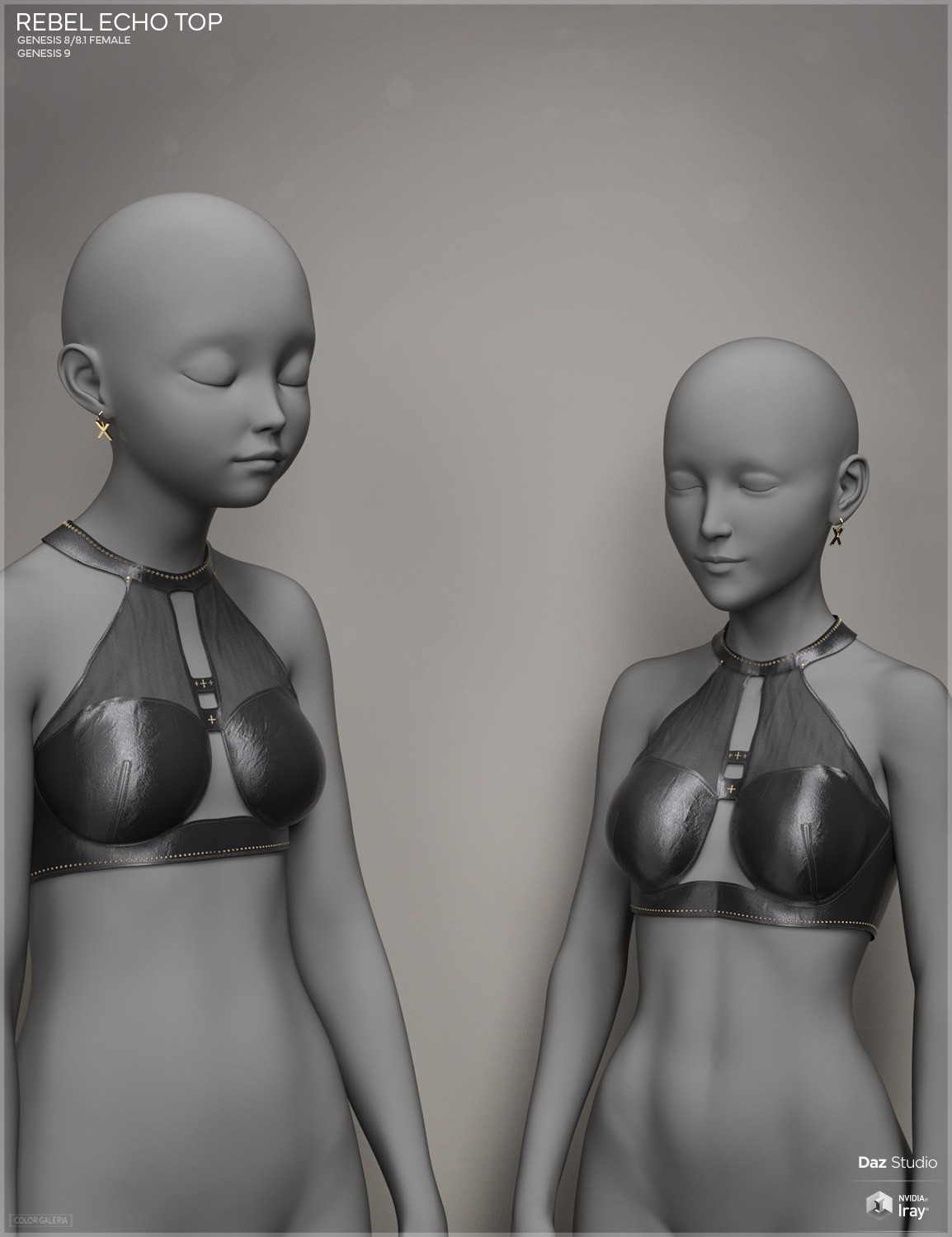 CGI Rebel Echo Top for Genesis 8-8.1F and Genesis 9 | Daz 3D