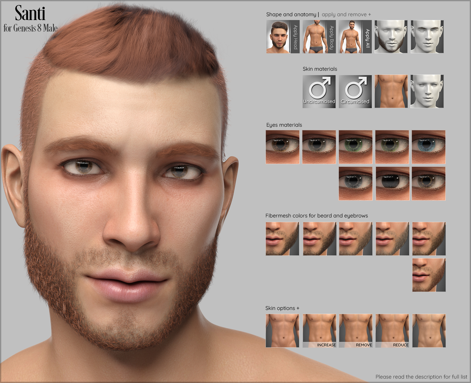 CGI Santi for Genesis 8 Male | Daz 3D