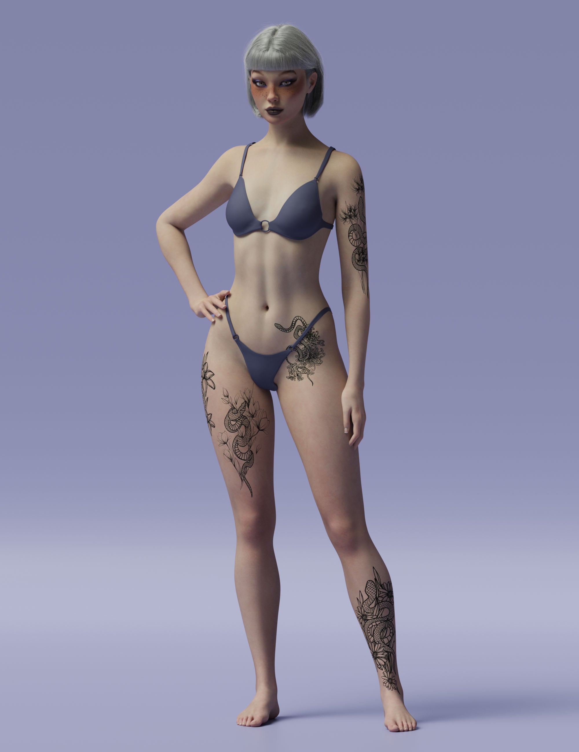 Venom Bloom LIE Makeup for Genesis 9 & Poses for Genesis 9 and 8 Female | Daz 3D