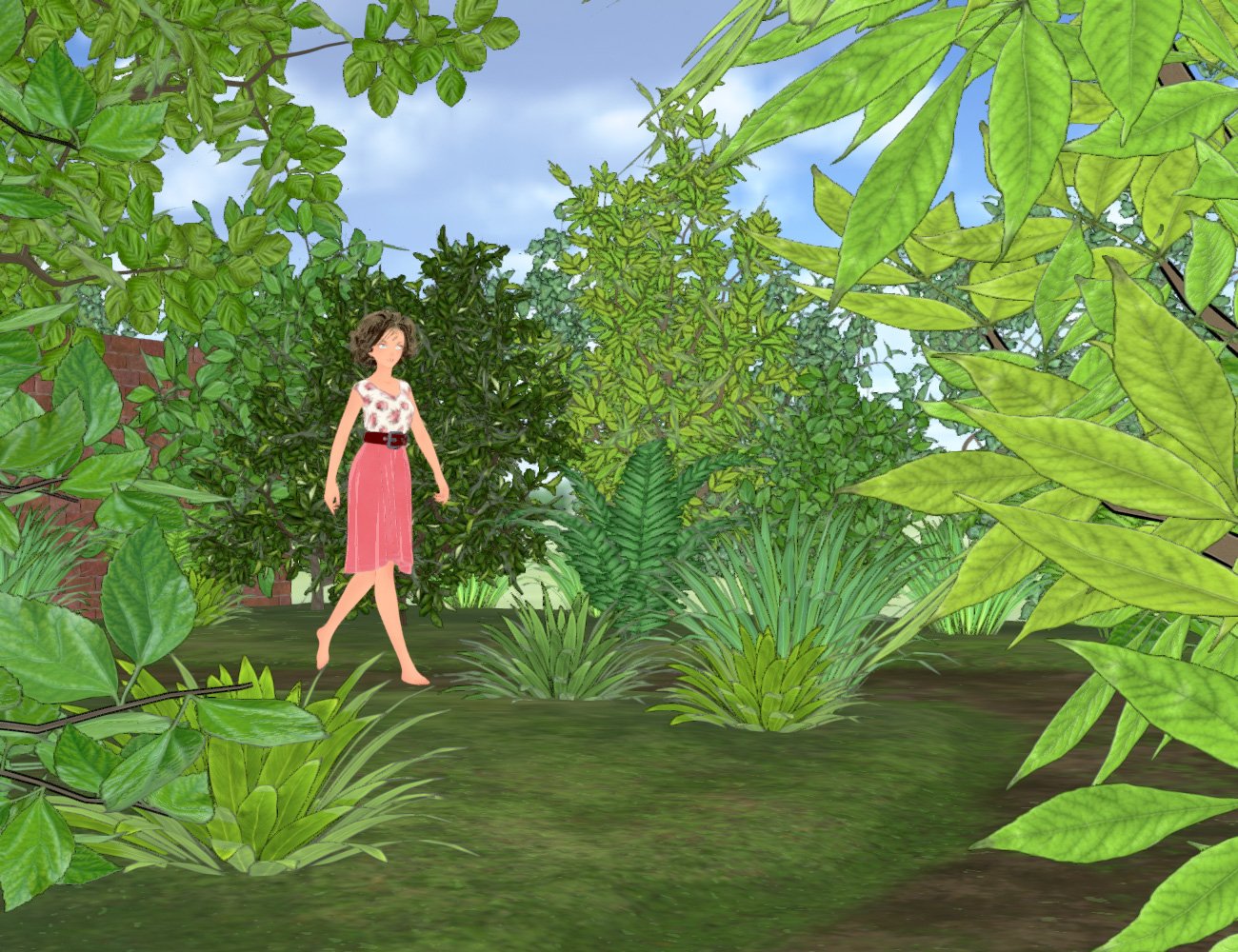 Tree Swing Garden - FilaToon and Iray | Daz 3D