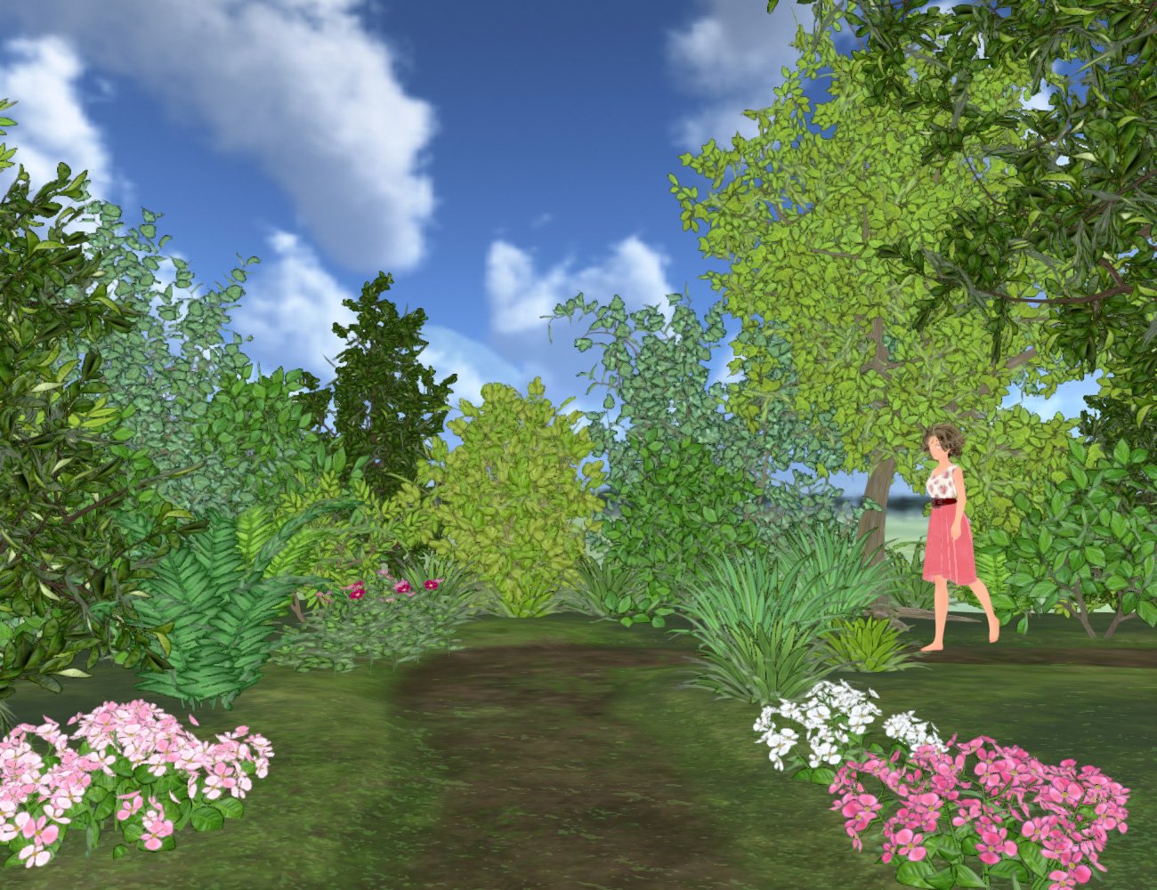 Tree Swing Garden - FilaToon and Iray | Daz 3D