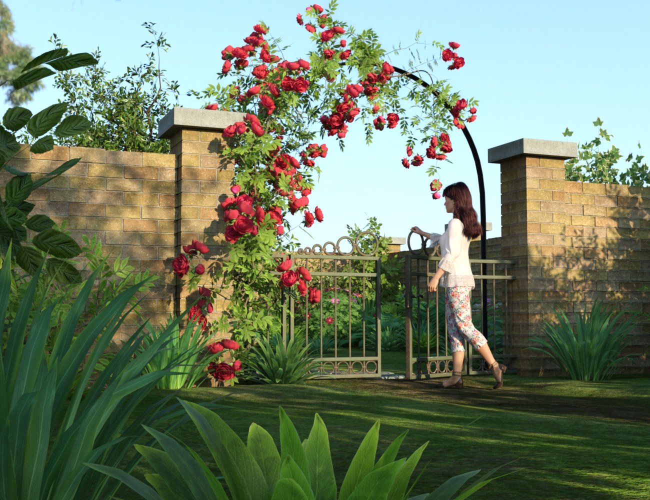 Tree Swing Garden - FilaToon and Iray | Daz 3D