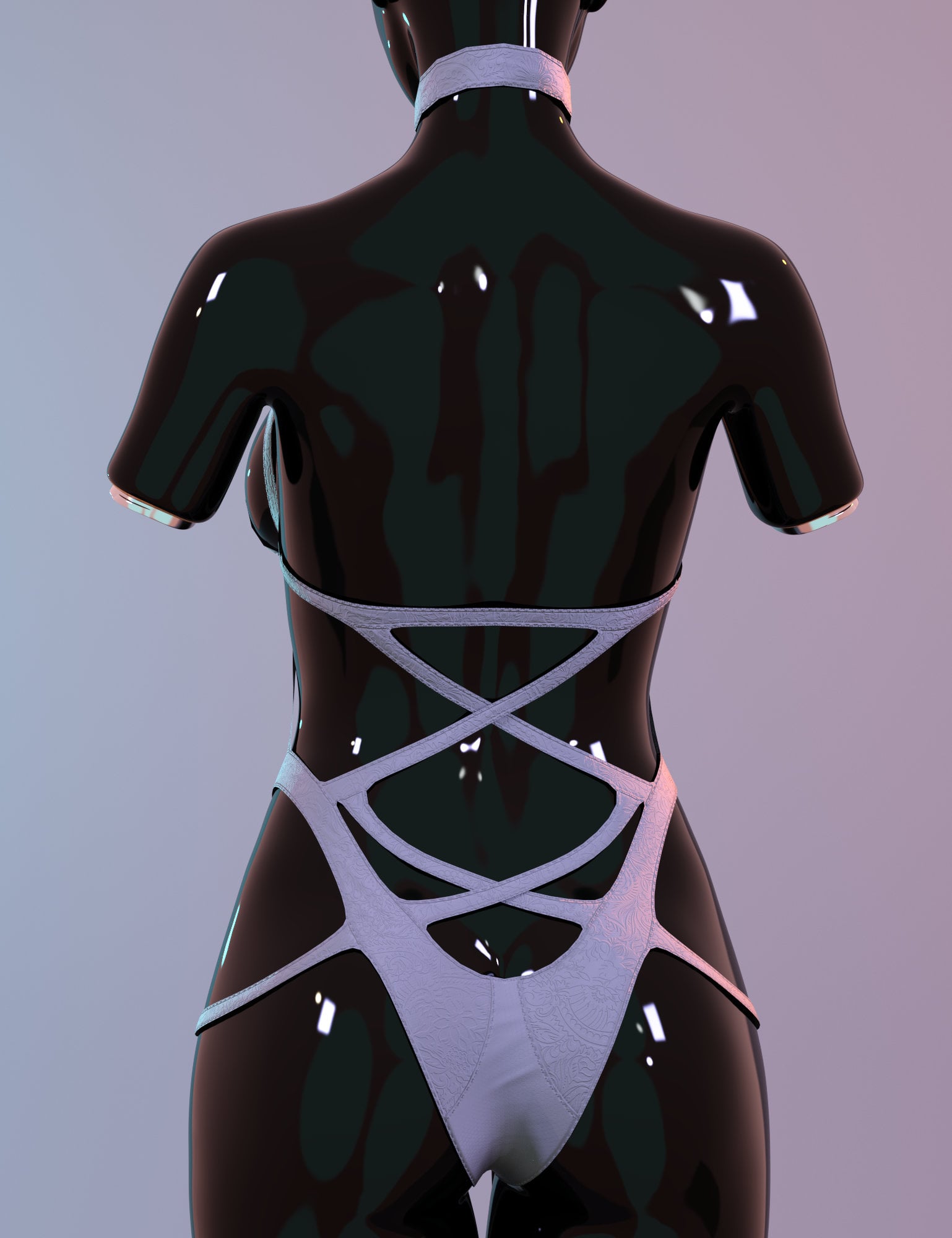 HM dForce Obsidian Veil Bodysuit for Genesis 9 | Daz 3D