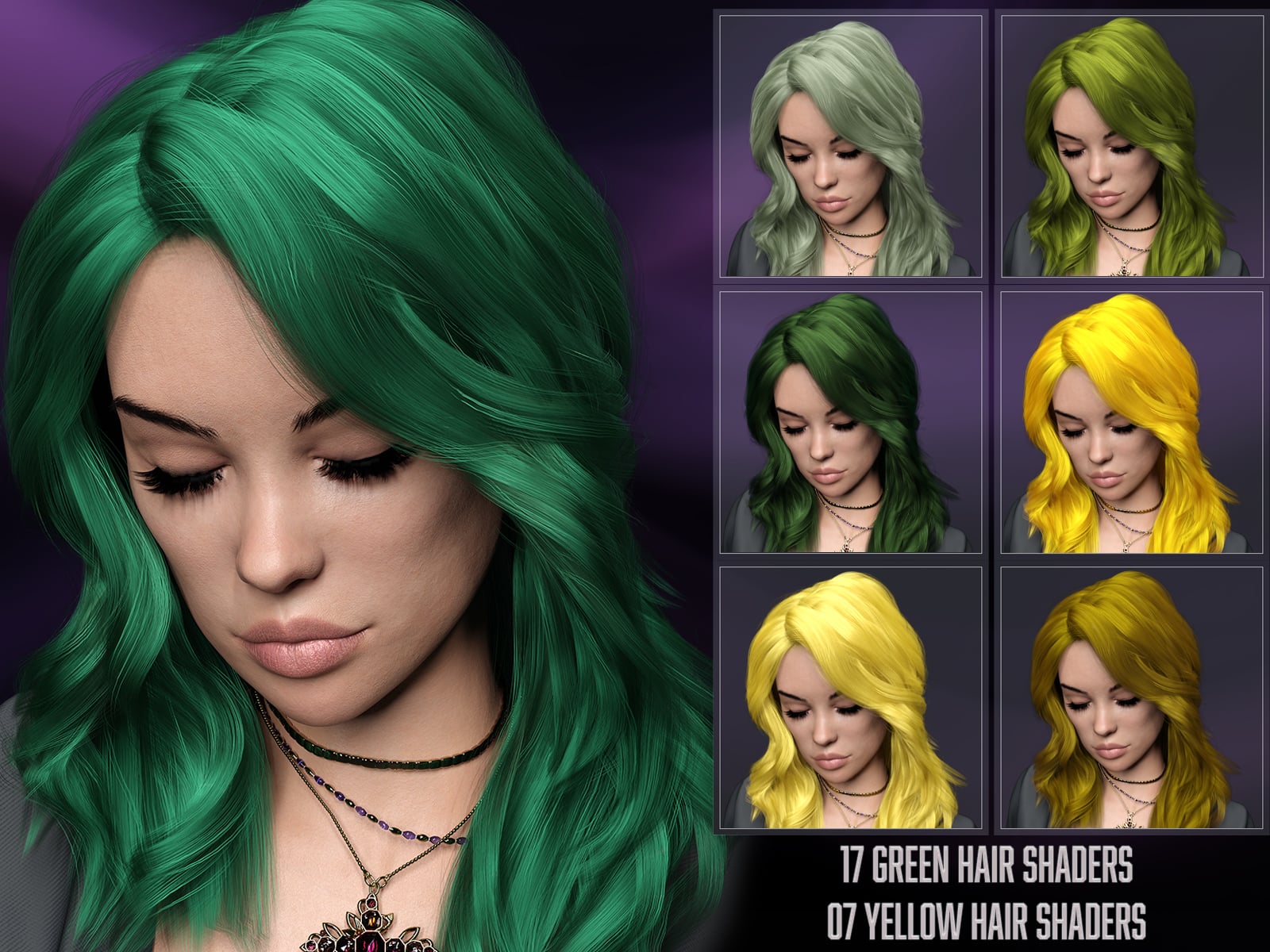 Twizted Complete Hair Shaders 2 | Daz 3D