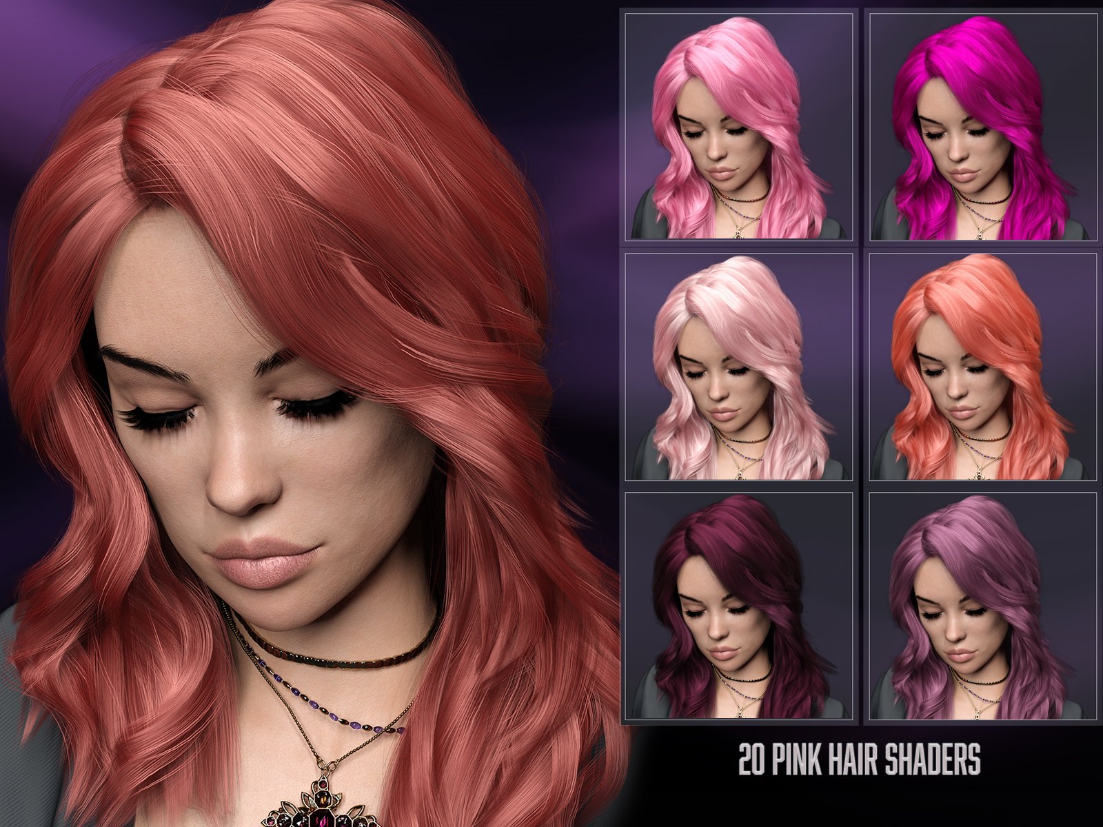Twizted Complete Hair Shaders 2 | Daz 3D