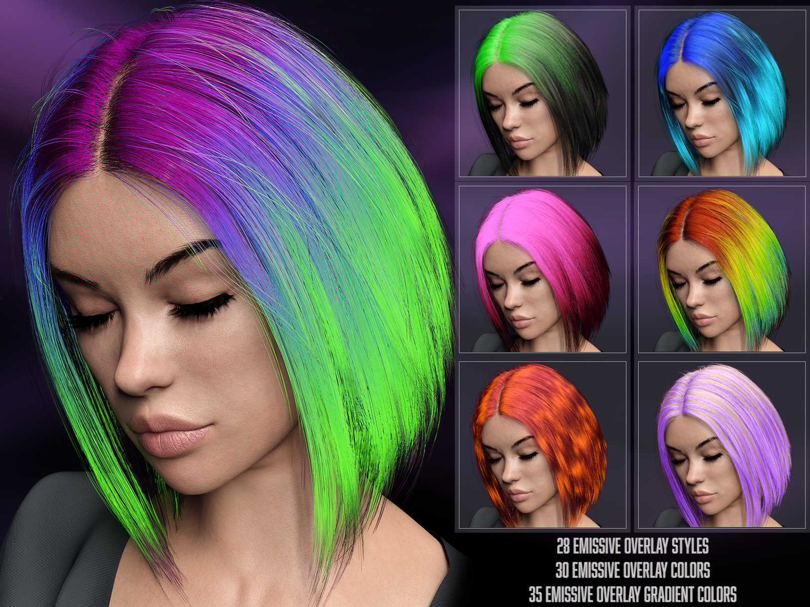Twizted Complete Hair Shaders 2 | Daz 3D