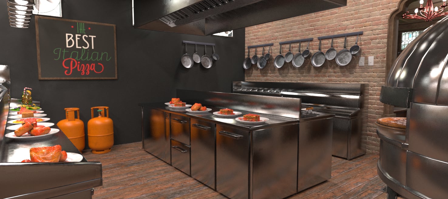 FG Italian Restaurant | Daz 3D