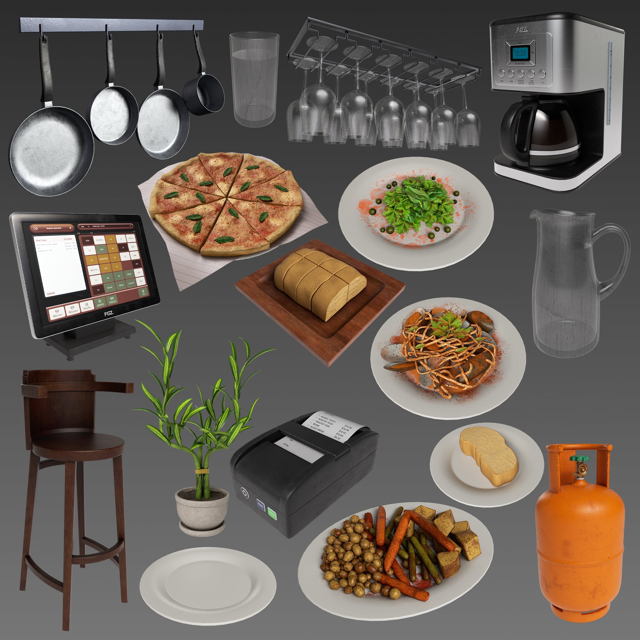 FG Italian Restaurant | Daz 3D