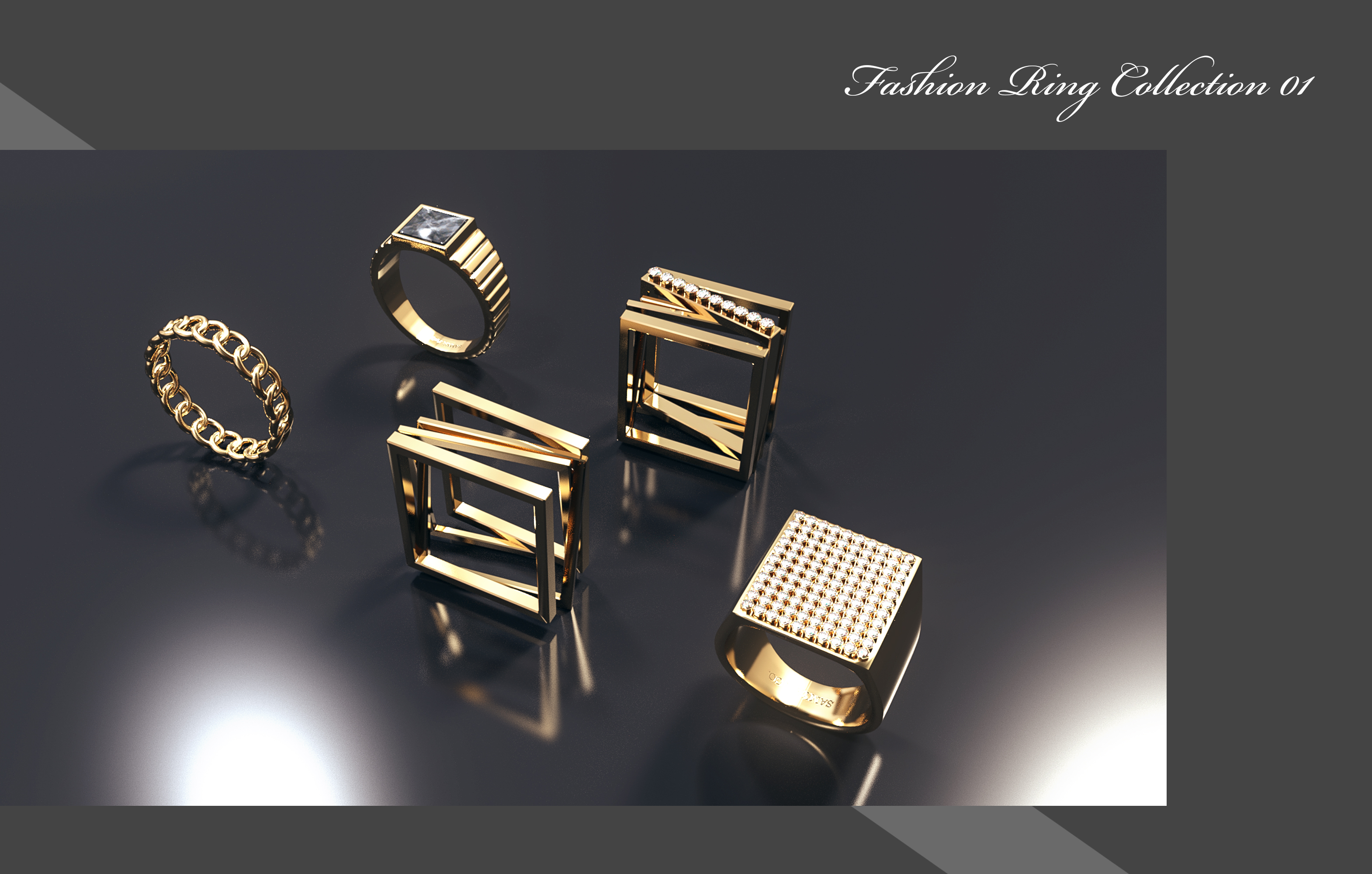 Fashion Ring Collection 01 | Daz 3D