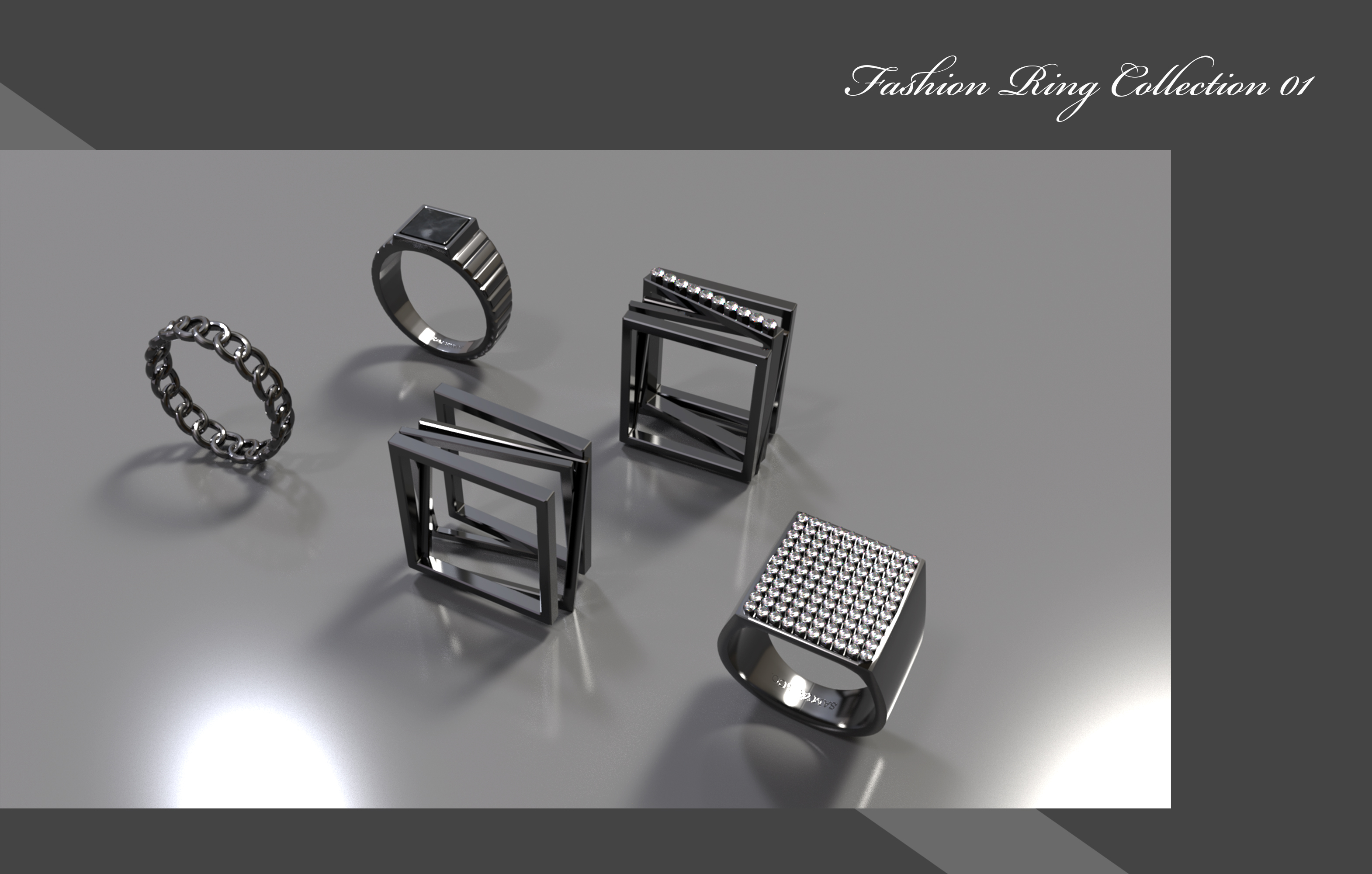 Fashion Ring Collection 01 | Daz 3D
