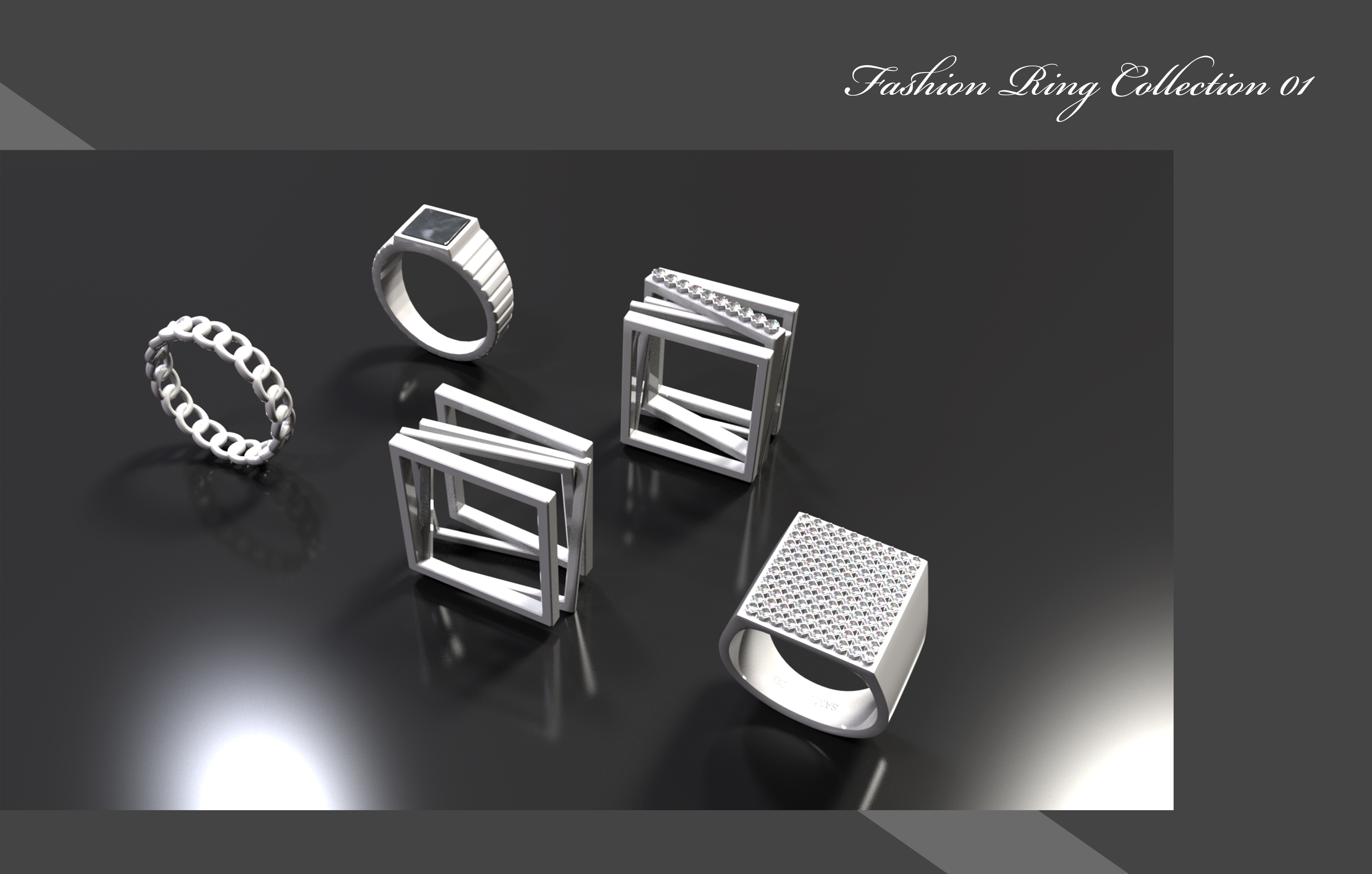 Fashion Ring Collection 01 | Daz 3D