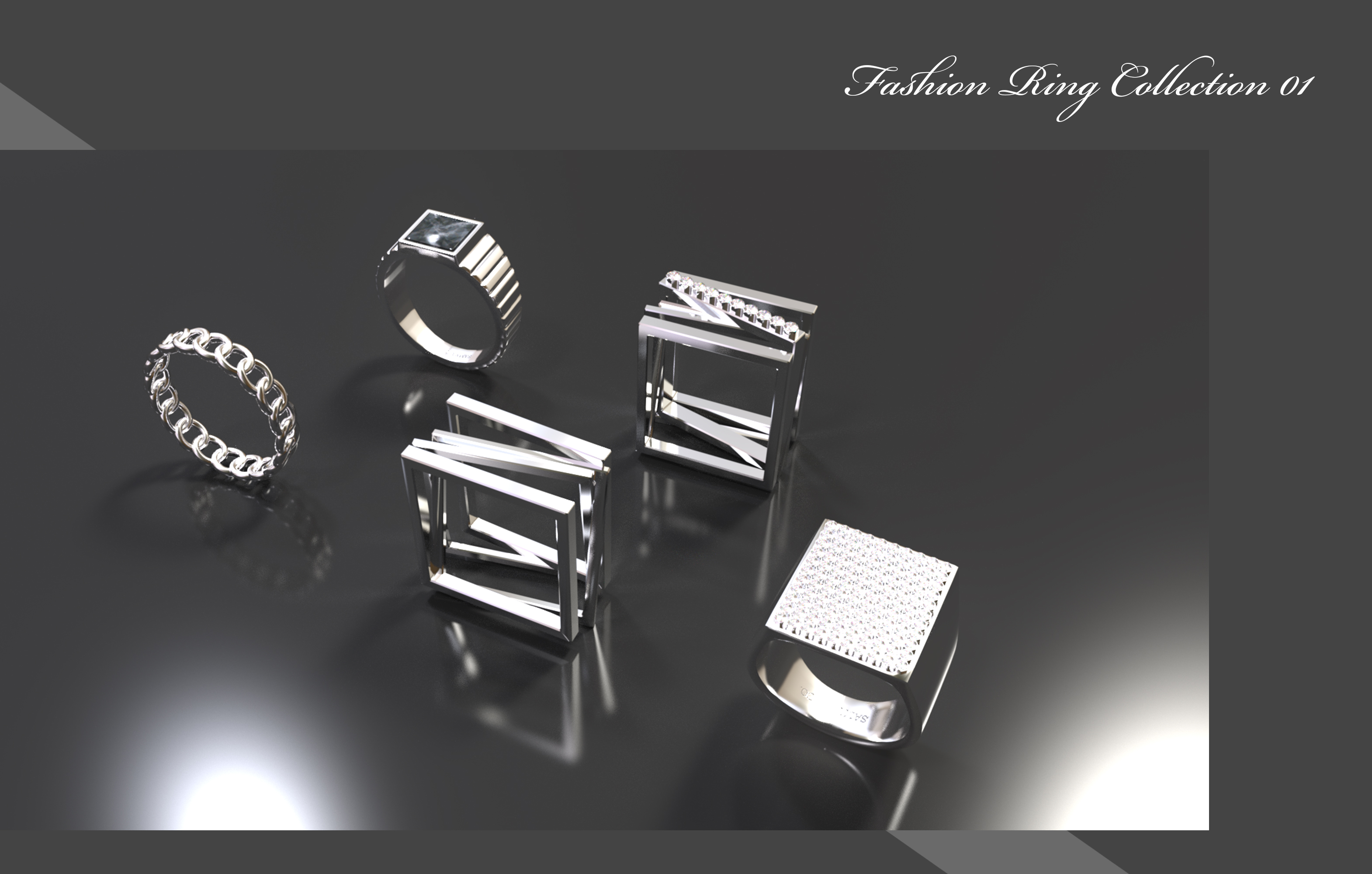 Fashion Ring Collection 01 | Daz 3D