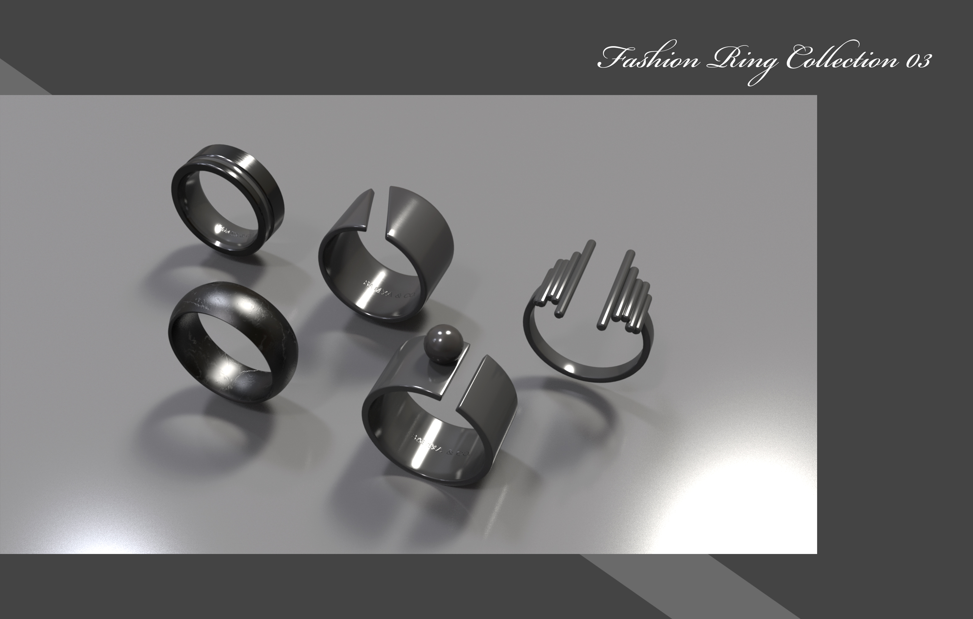 Fashion Ring Collection 03 | Daz 3D