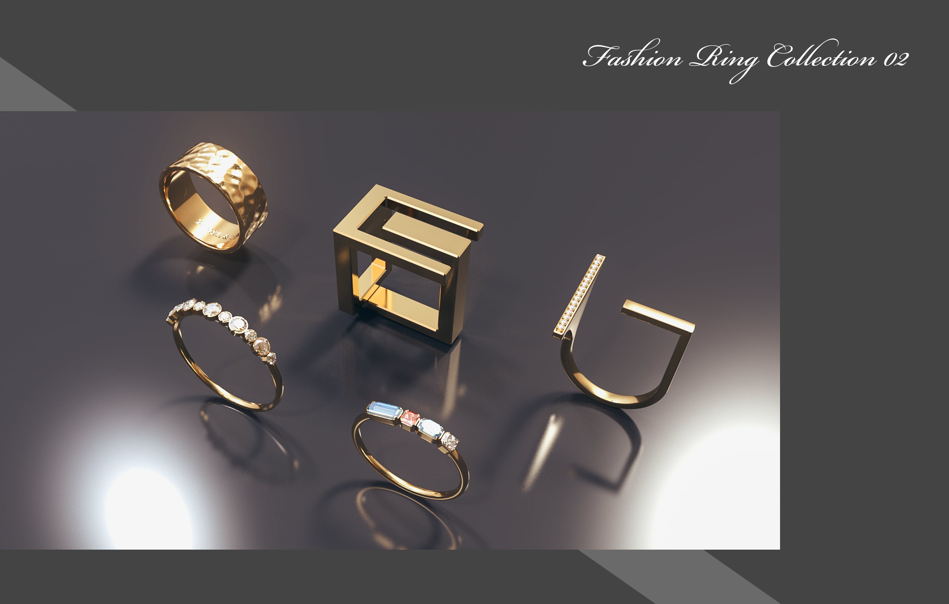 Fashion Ring Bundle 01 | Daz 3D