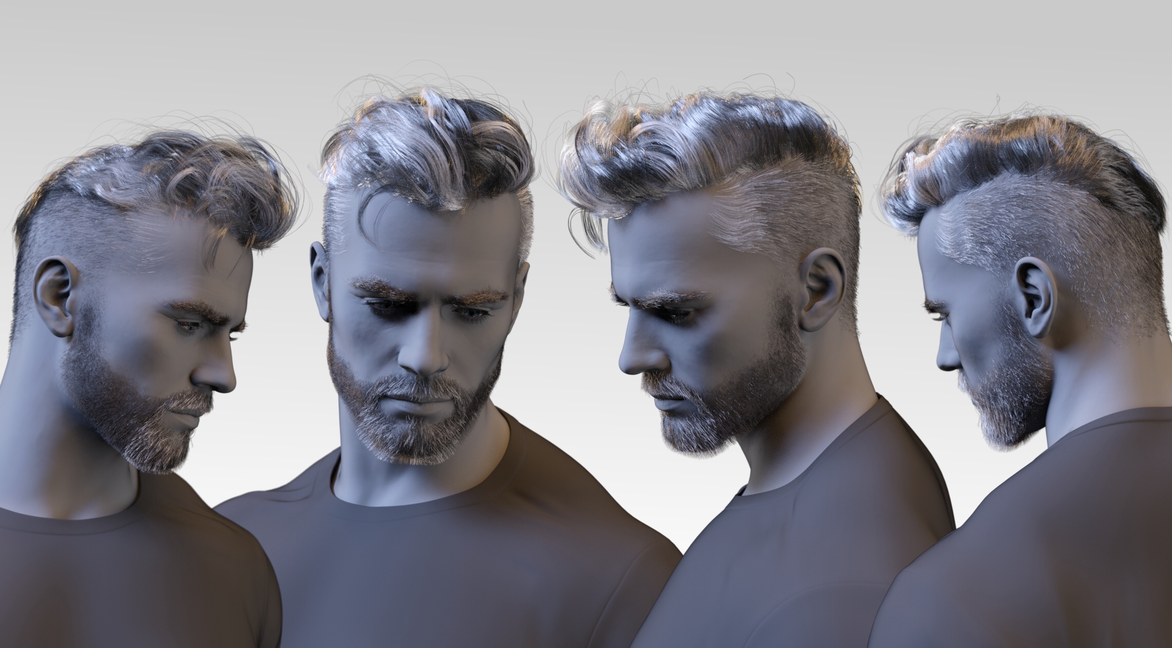dForce Executive Producer Hair For Genesis 9 | Daz 3D