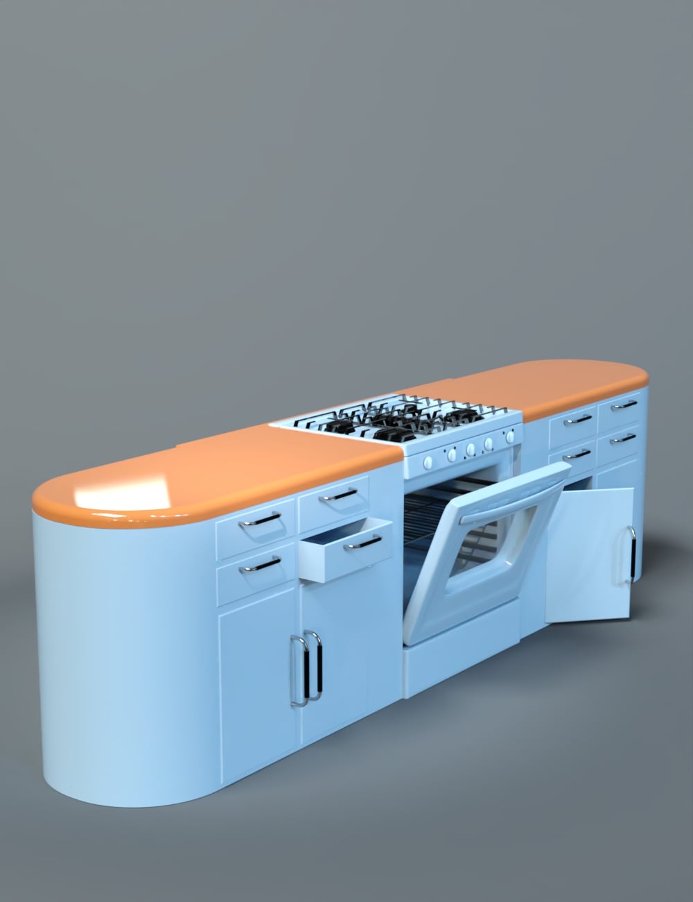 AP Retro Sci-Fi Tables and Counters Part 2 | Daz 3D