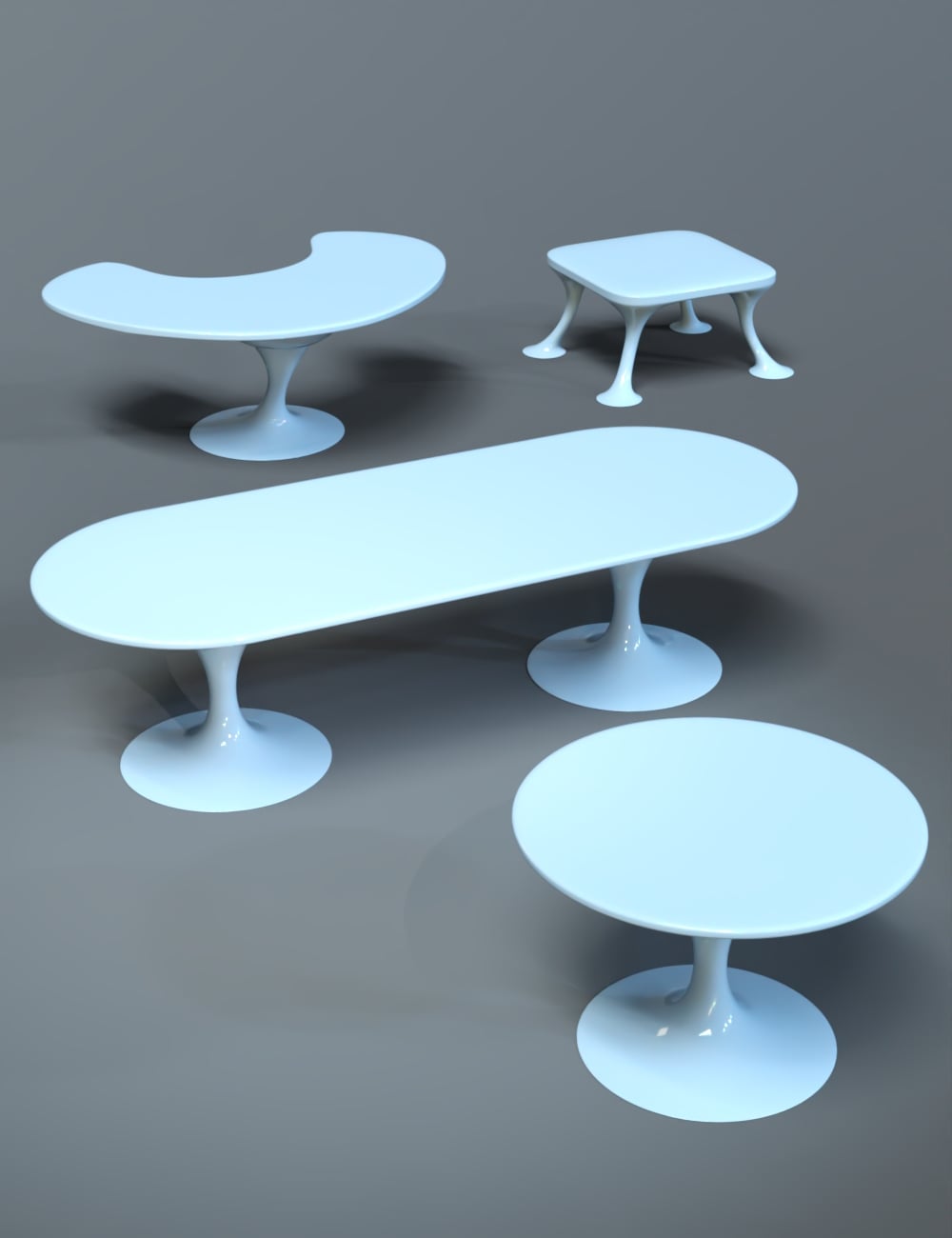 AP Retro Sci-Fi Tables and Counters Part 2 | Daz 3D