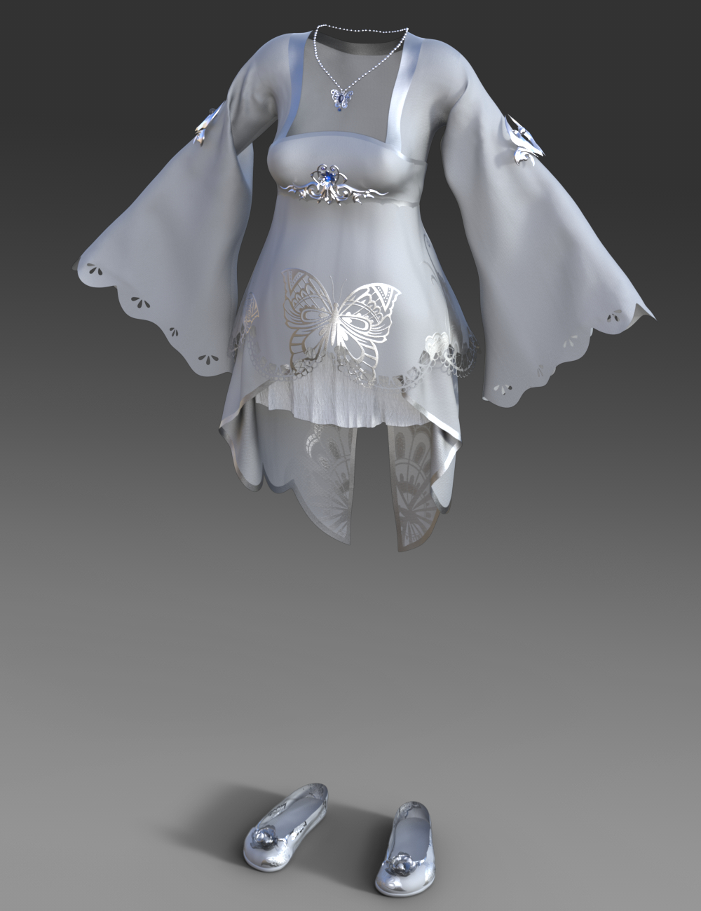 dForce Lala Fantasy Girl Dress for Genesis 9 | Daz 3D