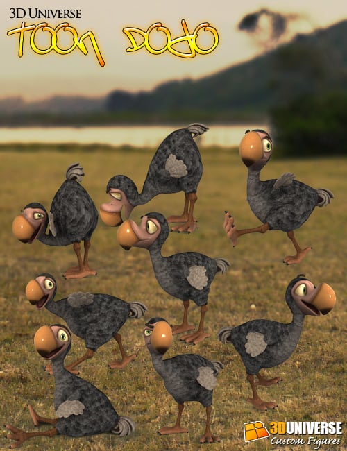 3D Universe Toon Dodo | Daz 3D