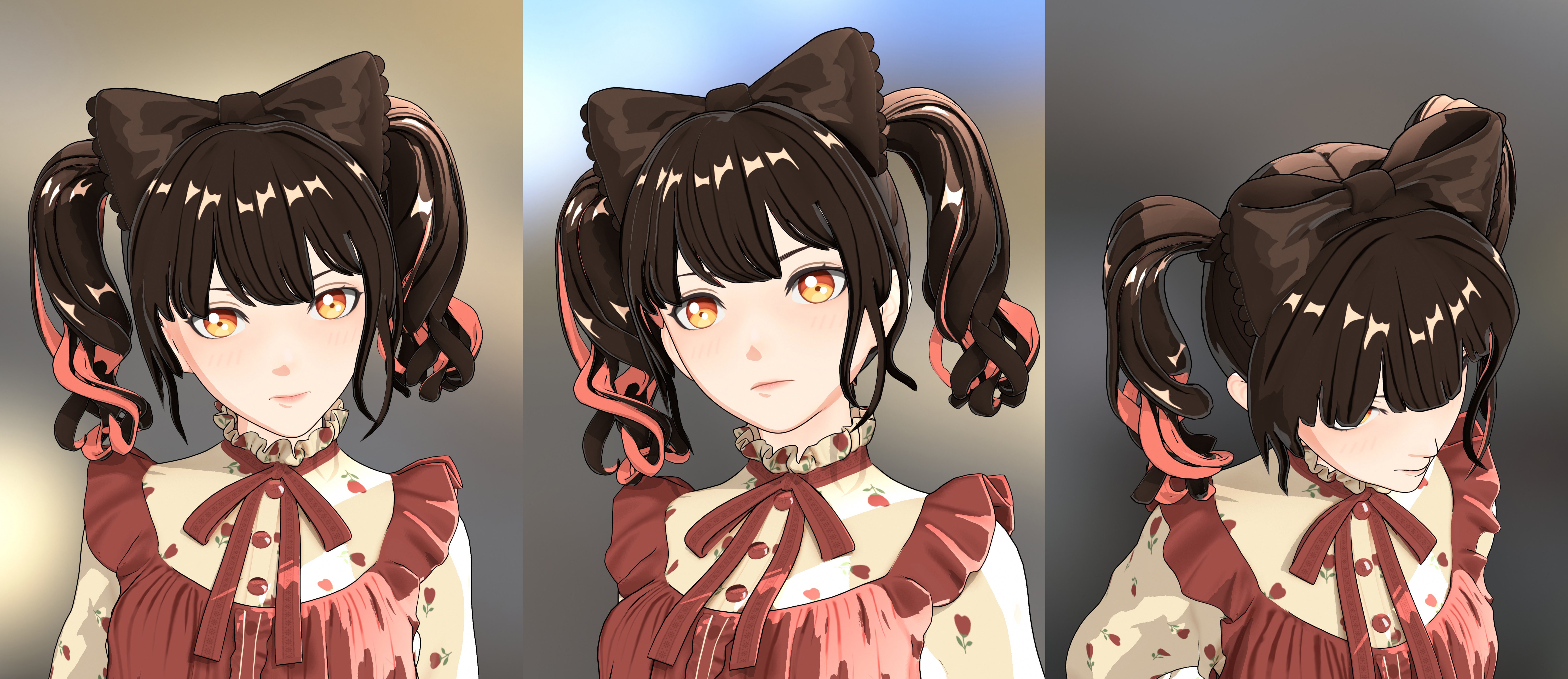 Princess Petra's FilaToon Twin Tails for Genesis 9 | Daz 3D