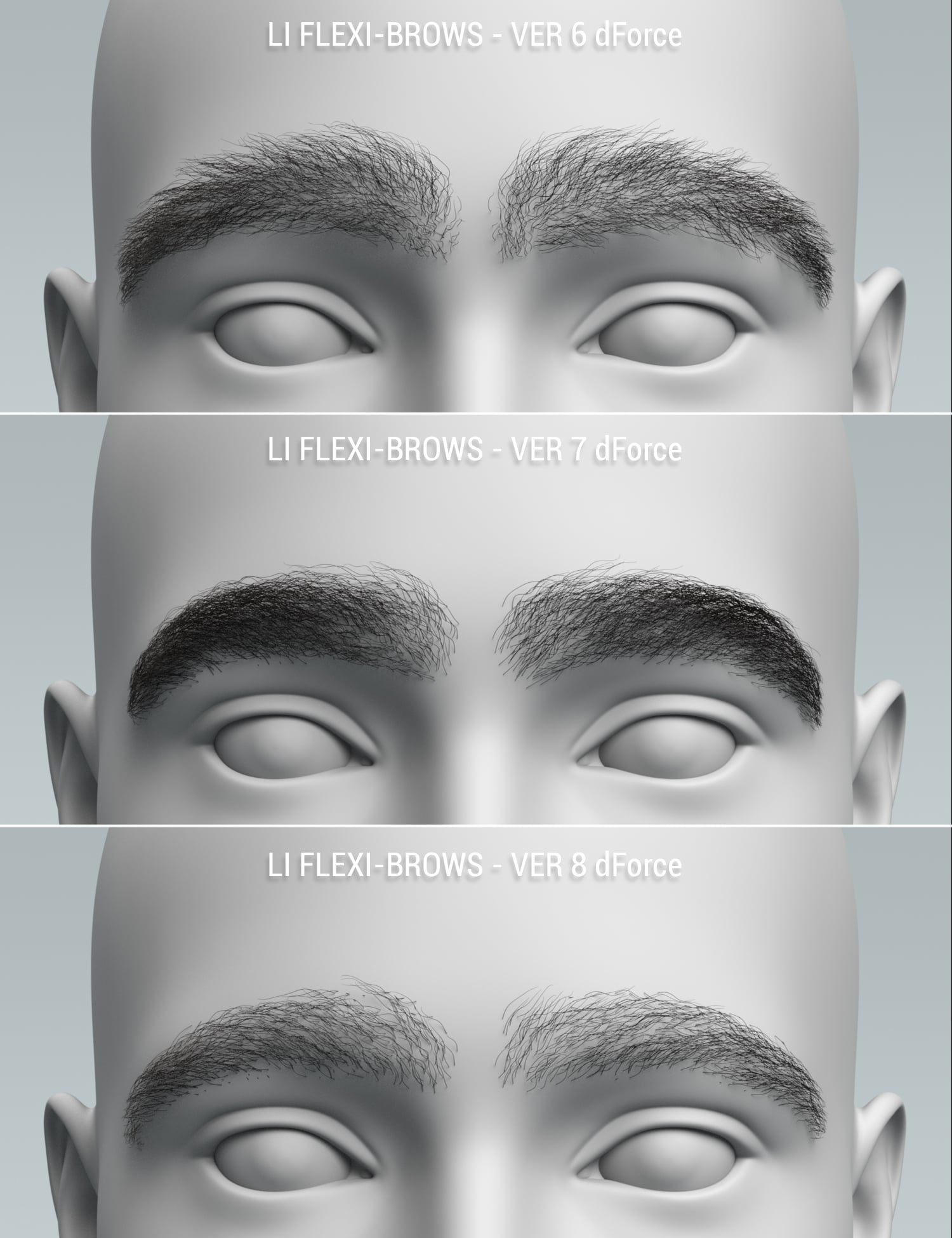 LI Flexi-Brows for Genesis 9 | Daz 3D