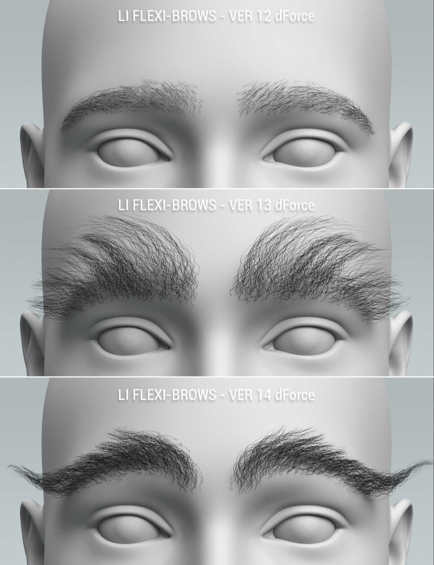 LI Flexi-Brows for Genesis 9 | Daz 3D