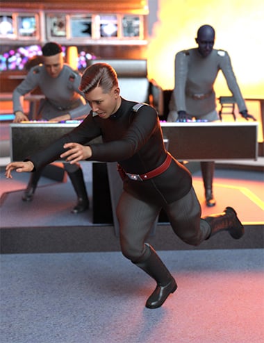 Stumbling Poses for Genesis 9 and TOS Bridge | Daz 3D