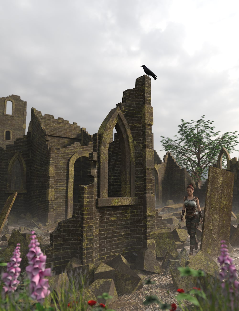 Medieval Church Ruins 1 | Daz 3D