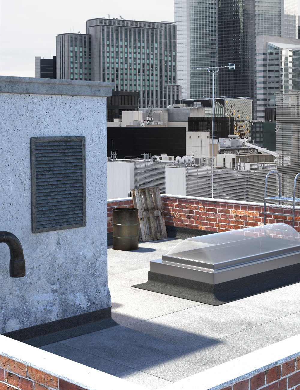 Rooftop Bundle | Daz 3D