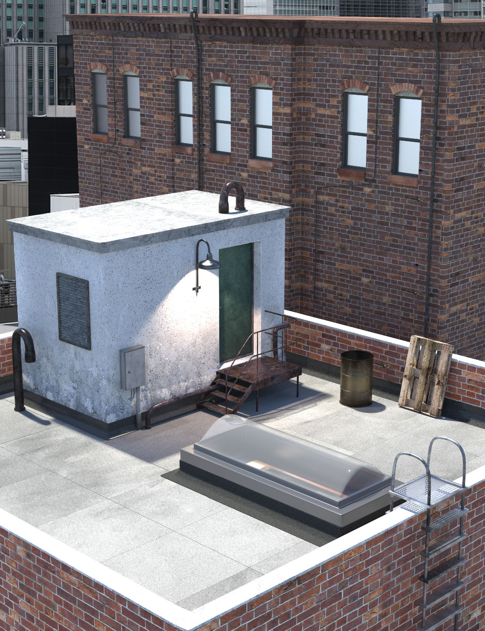 Rooftop Bundle | Daz 3D