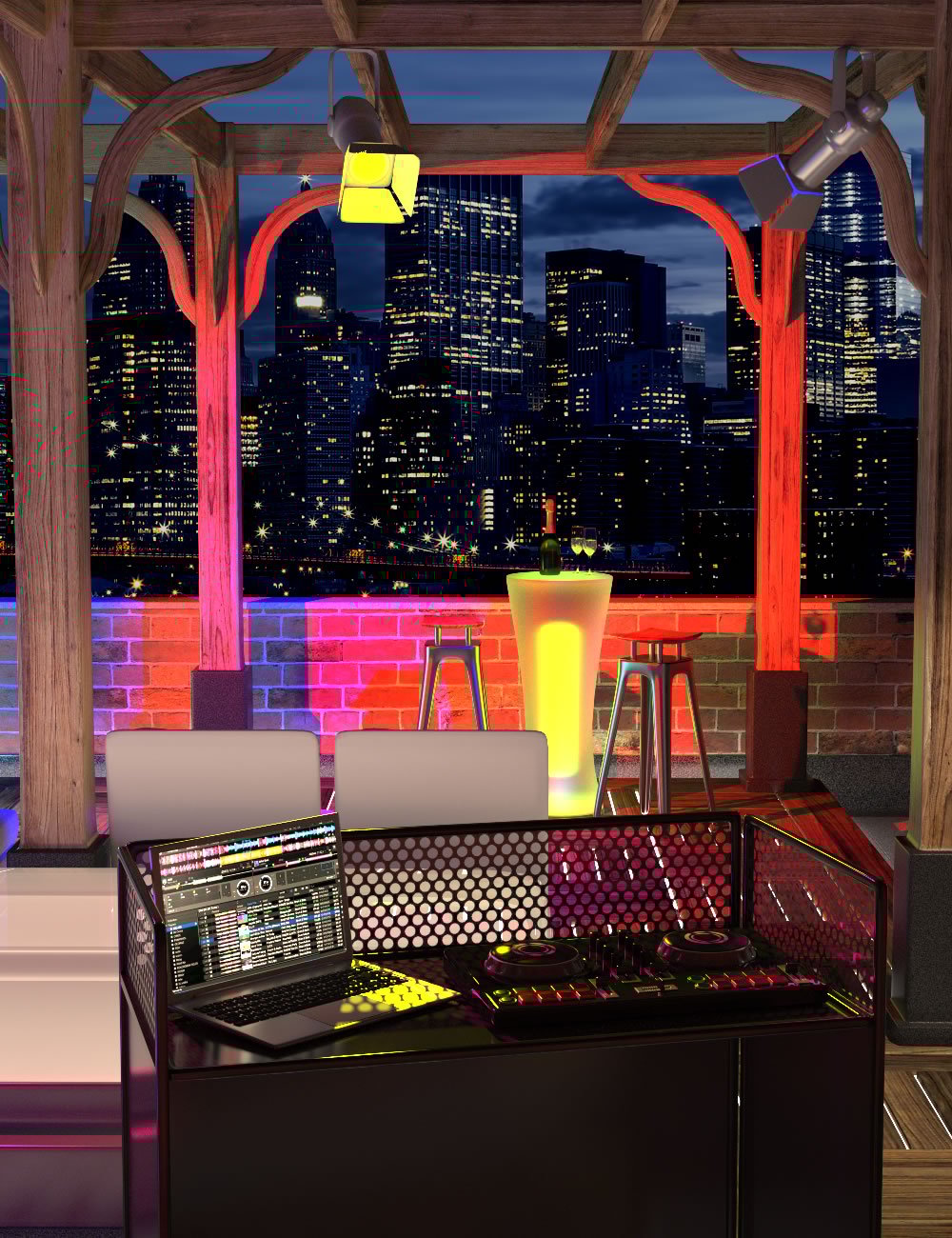 Rooftop Bundle | Daz 3D