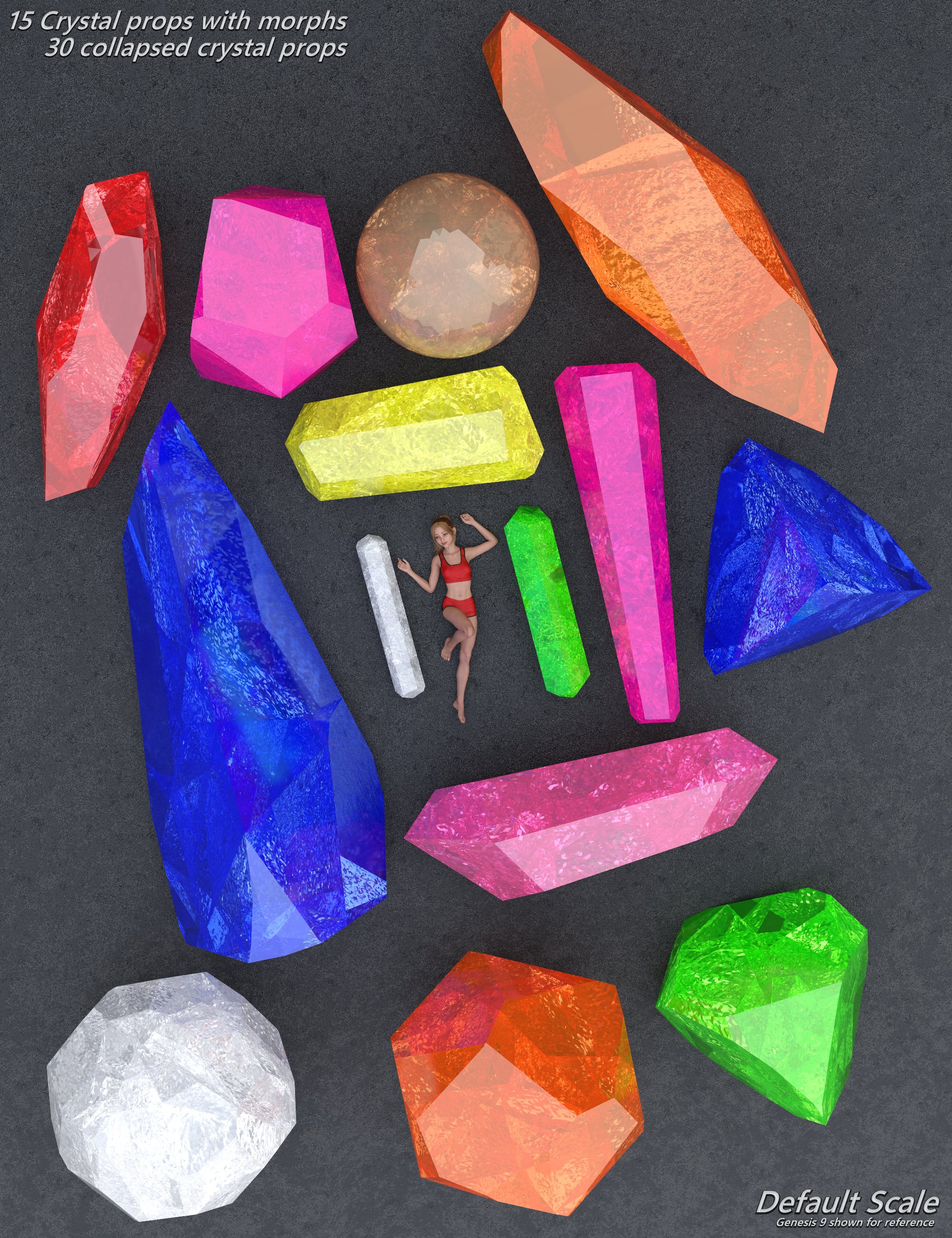 MMX Shattered Crystals | Daz 3D