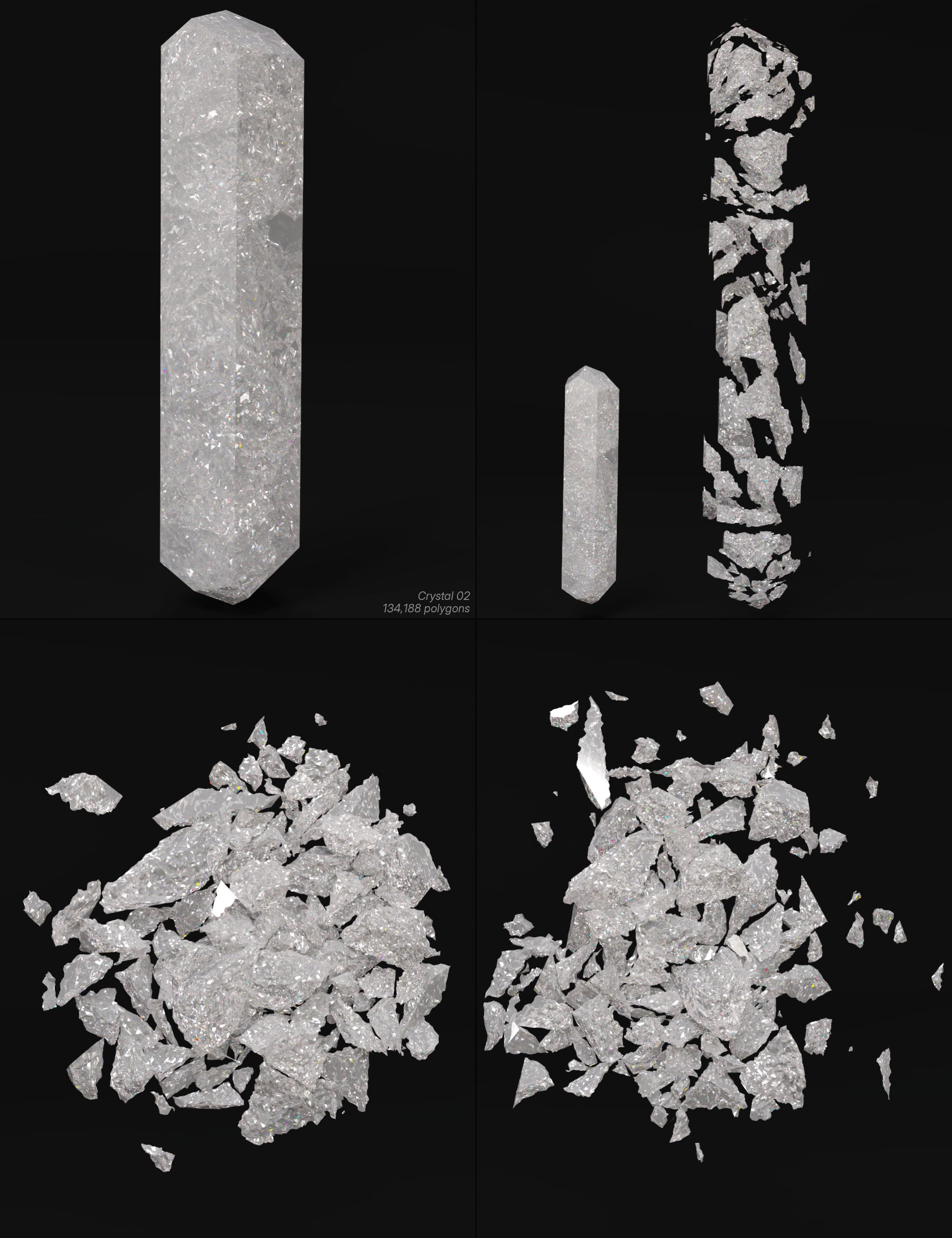 MMX Shattered Crystals | Daz 3D