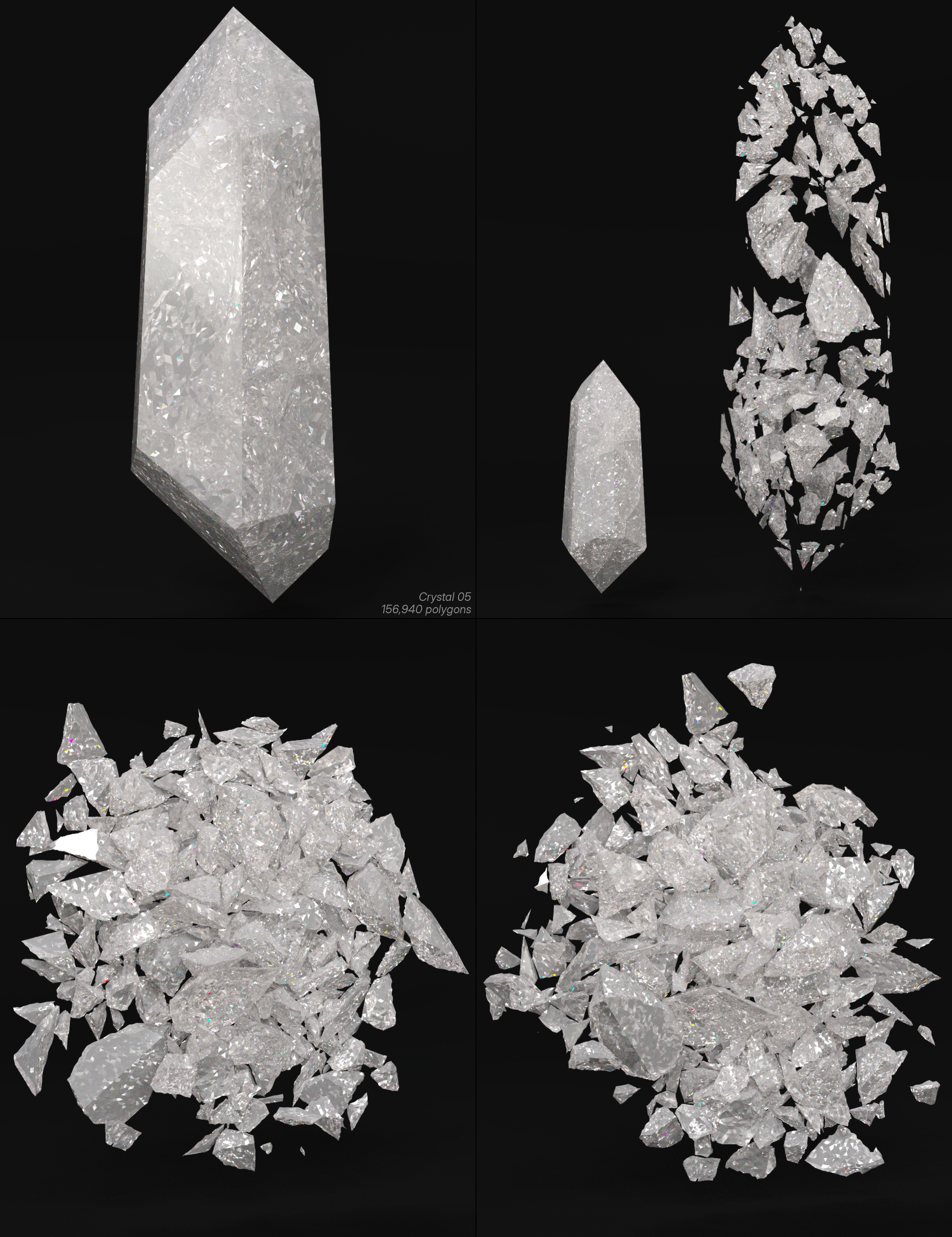 MMX Shattered Crystals | Daz 3D