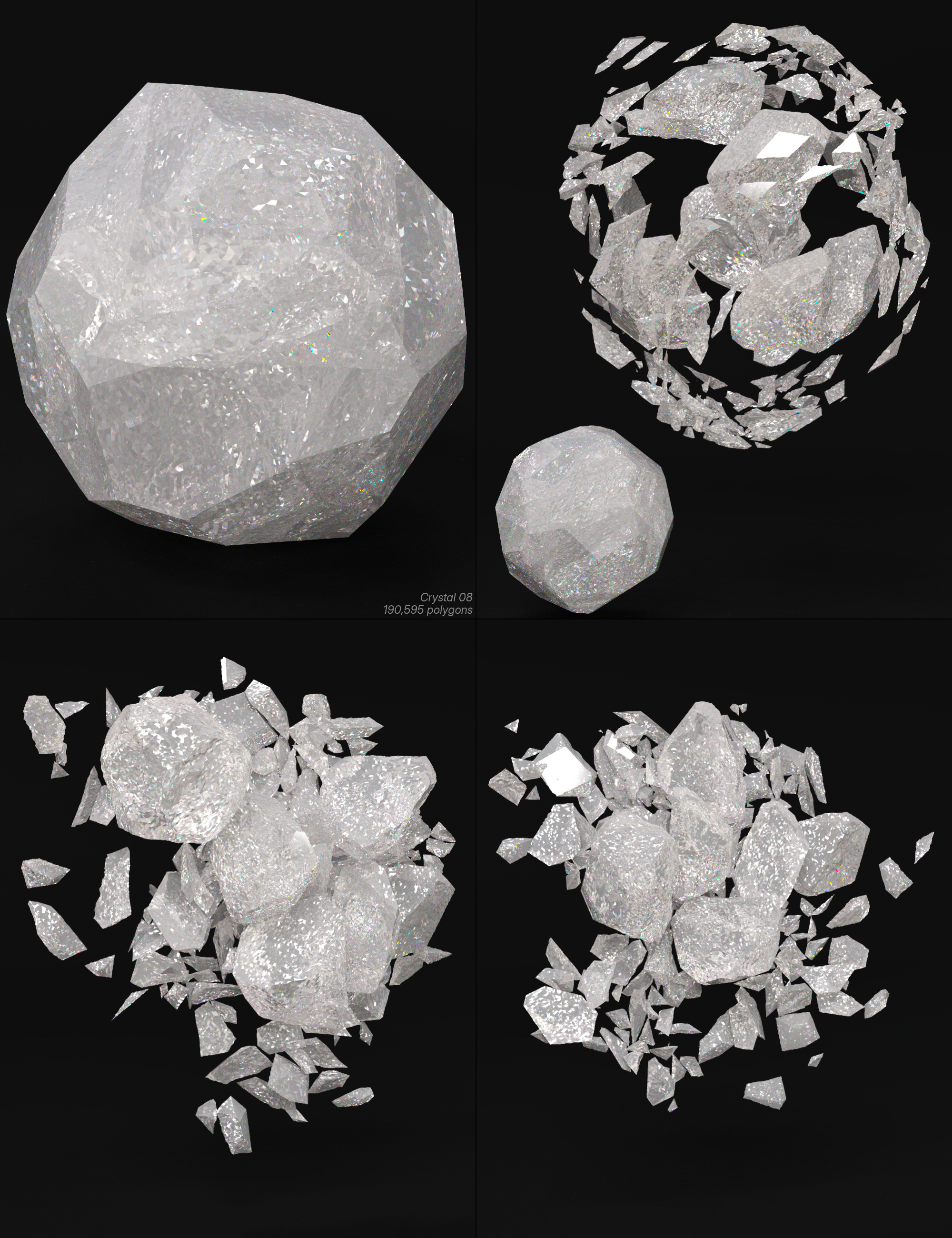 MMX Shattered Crystals | Daz 3D