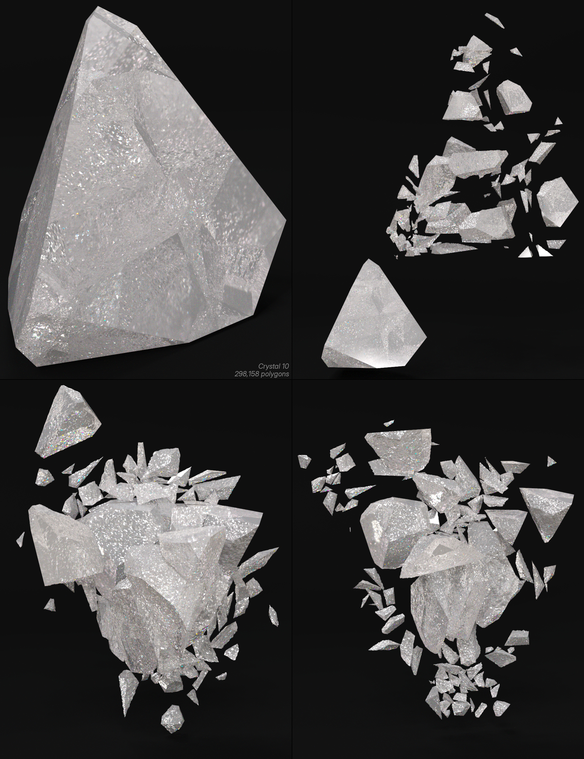 MMX Shattered Crystals | Daz 3D