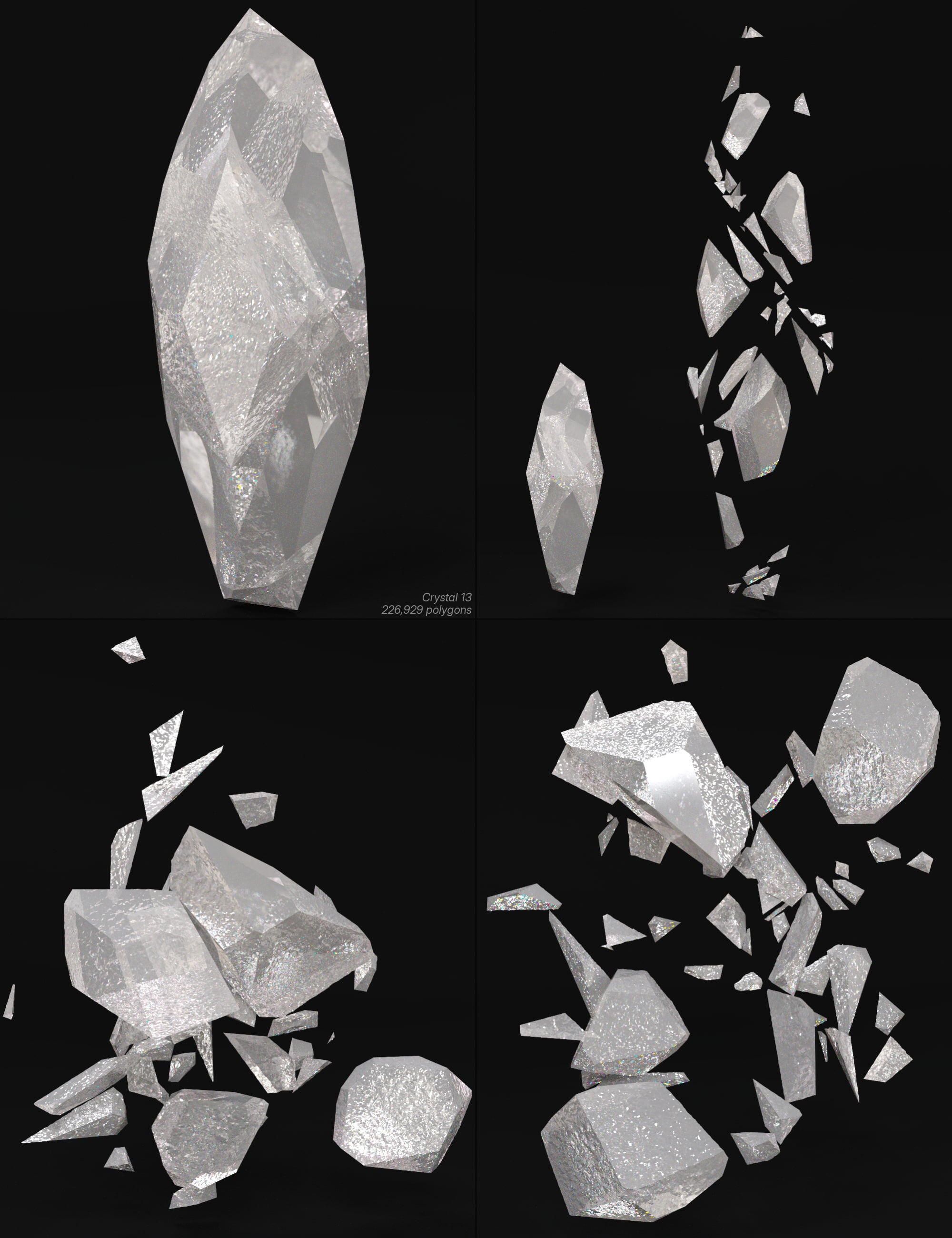 MMX Shattered Crystals | Daz 3D