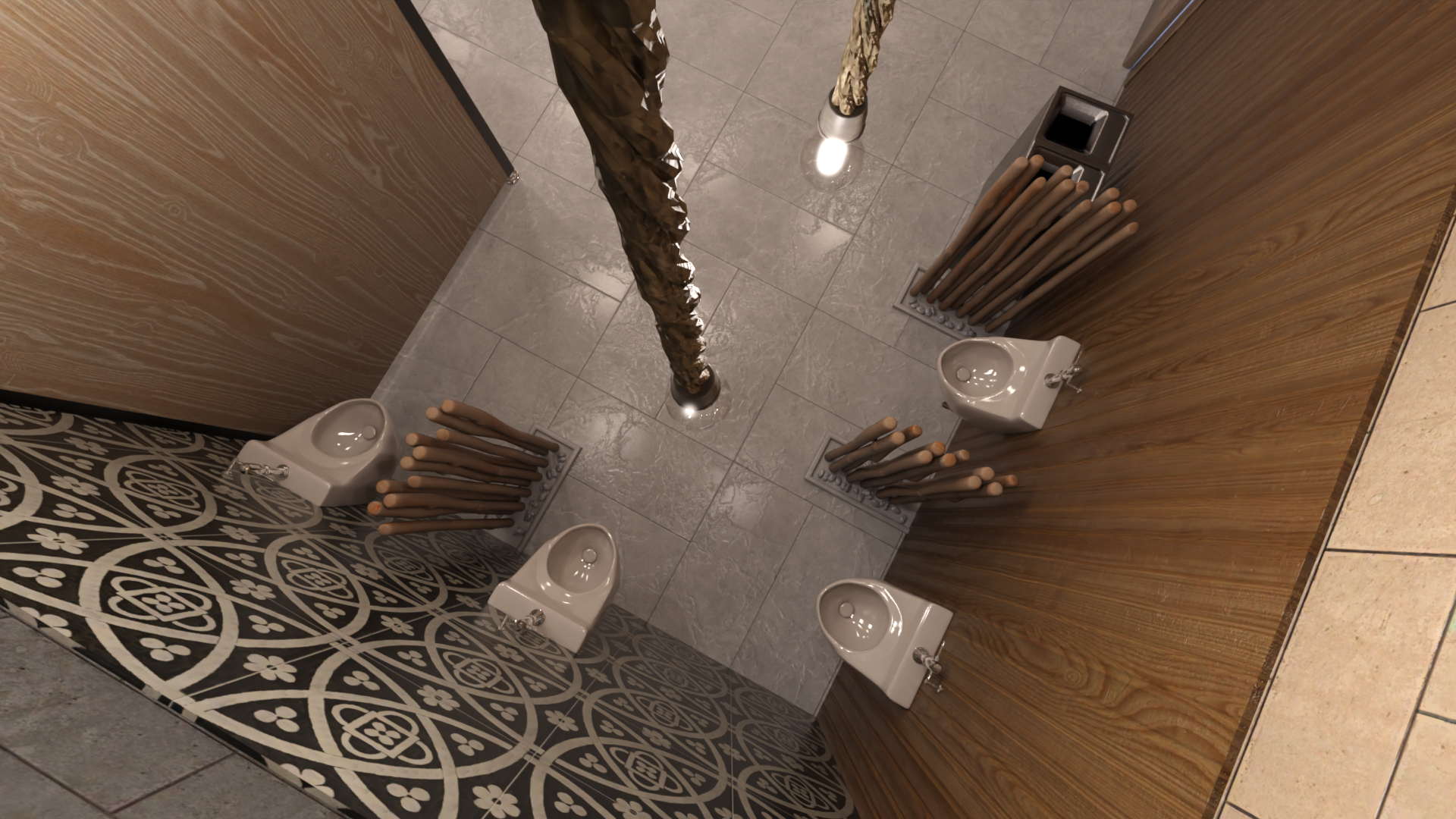 The Gents Restroom | Daz 3D