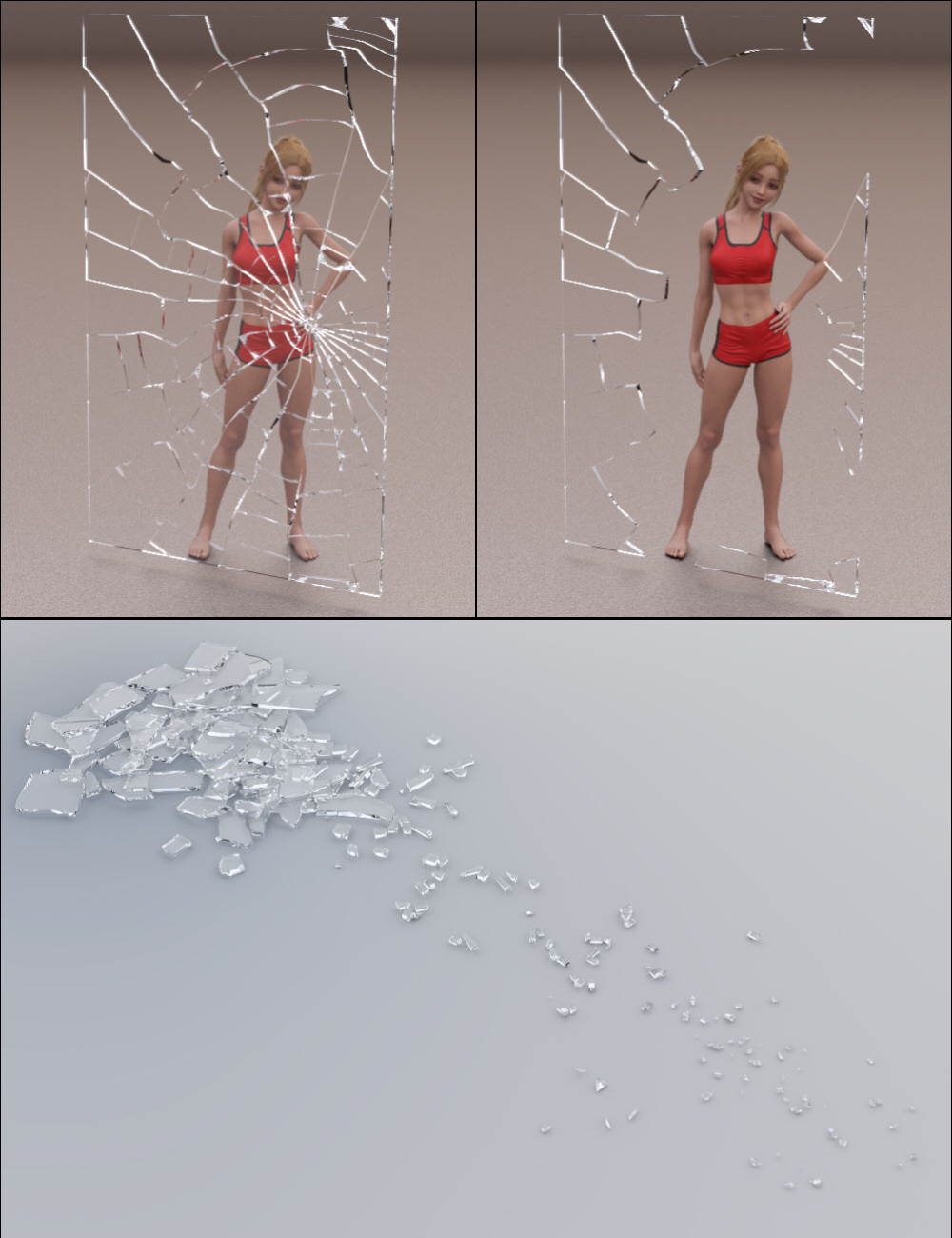 MMX Shattered Glass | Daz 3D