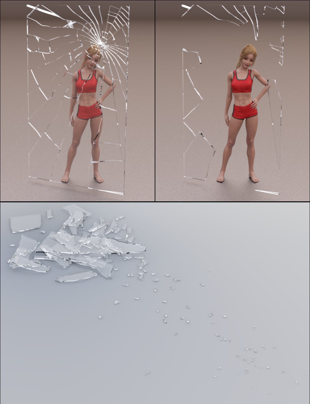 MMX Shattered Glass | Daz 3D
