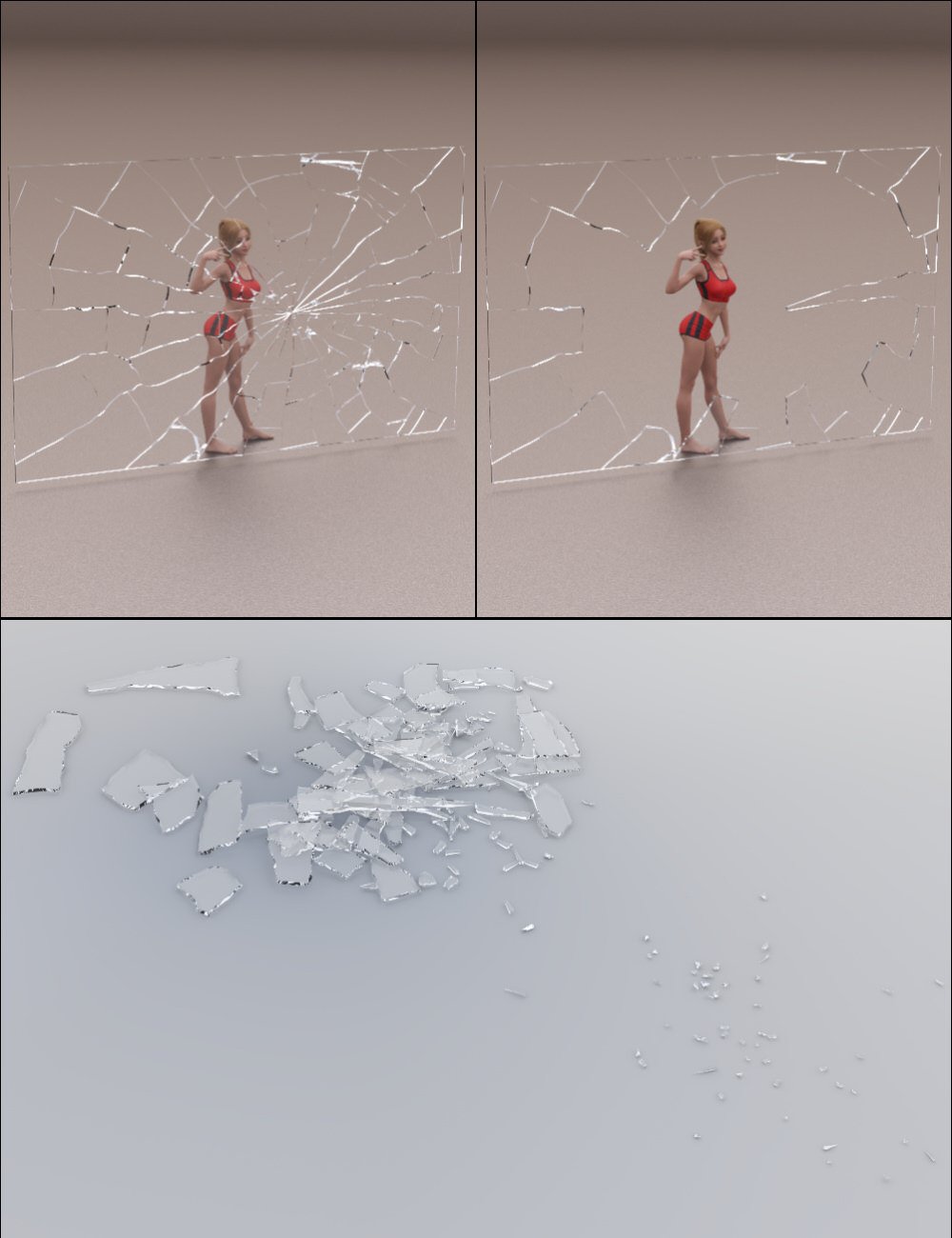 MMX Shattered Glass | Daz 3D