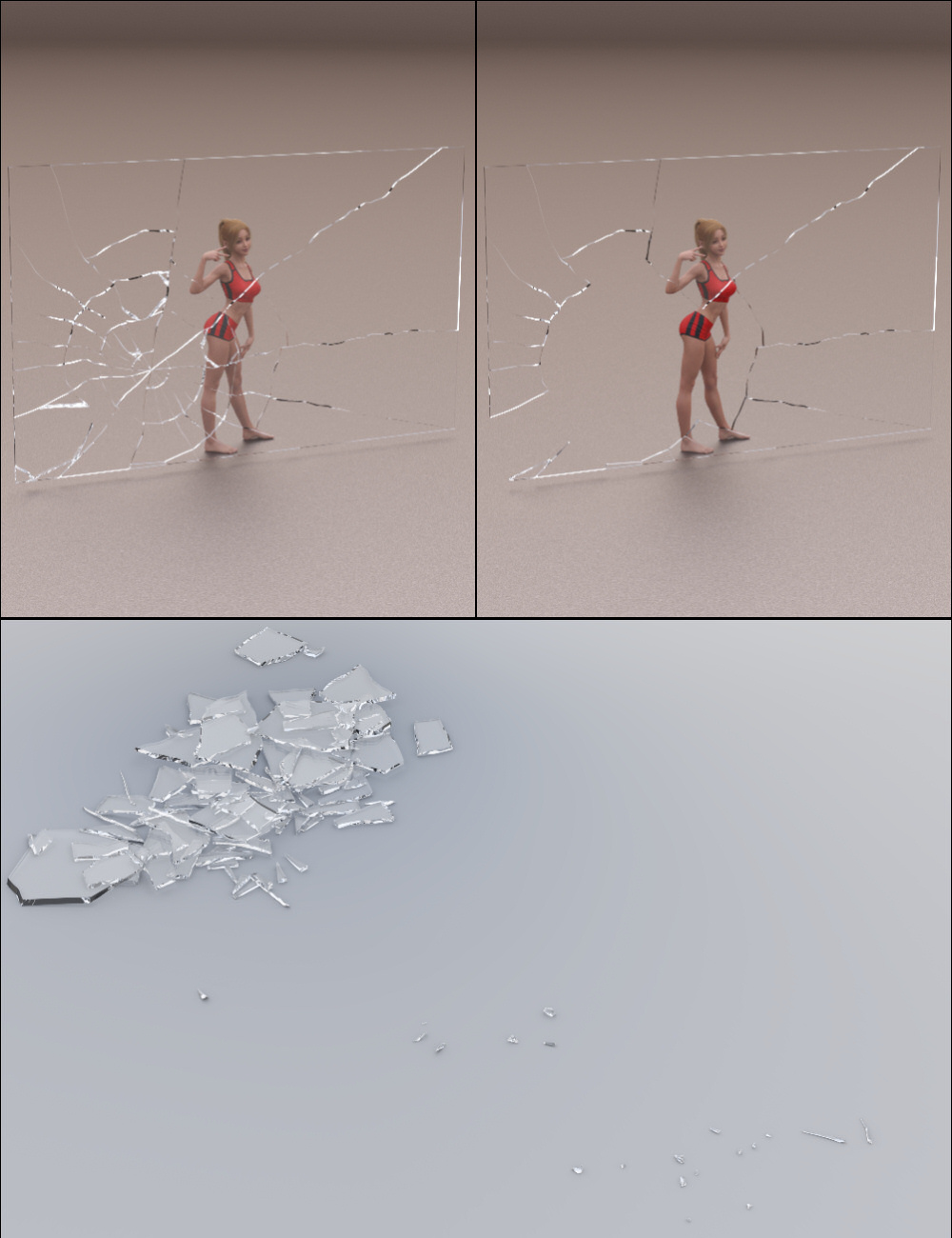 MMX Shattered Glass | Daz 3D