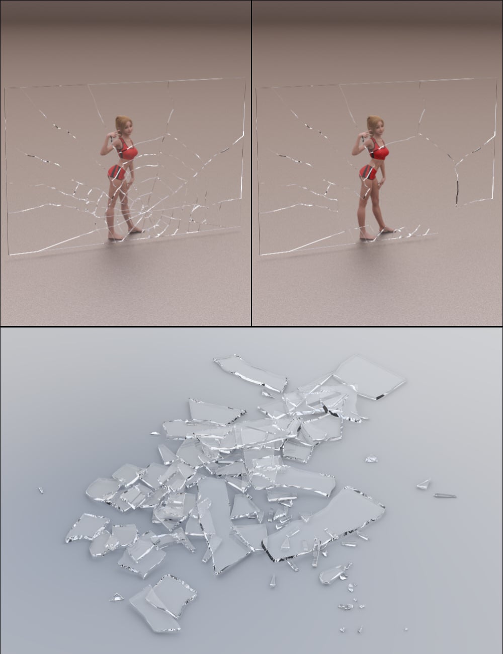 MMX Shattered Glass | Daz 3D