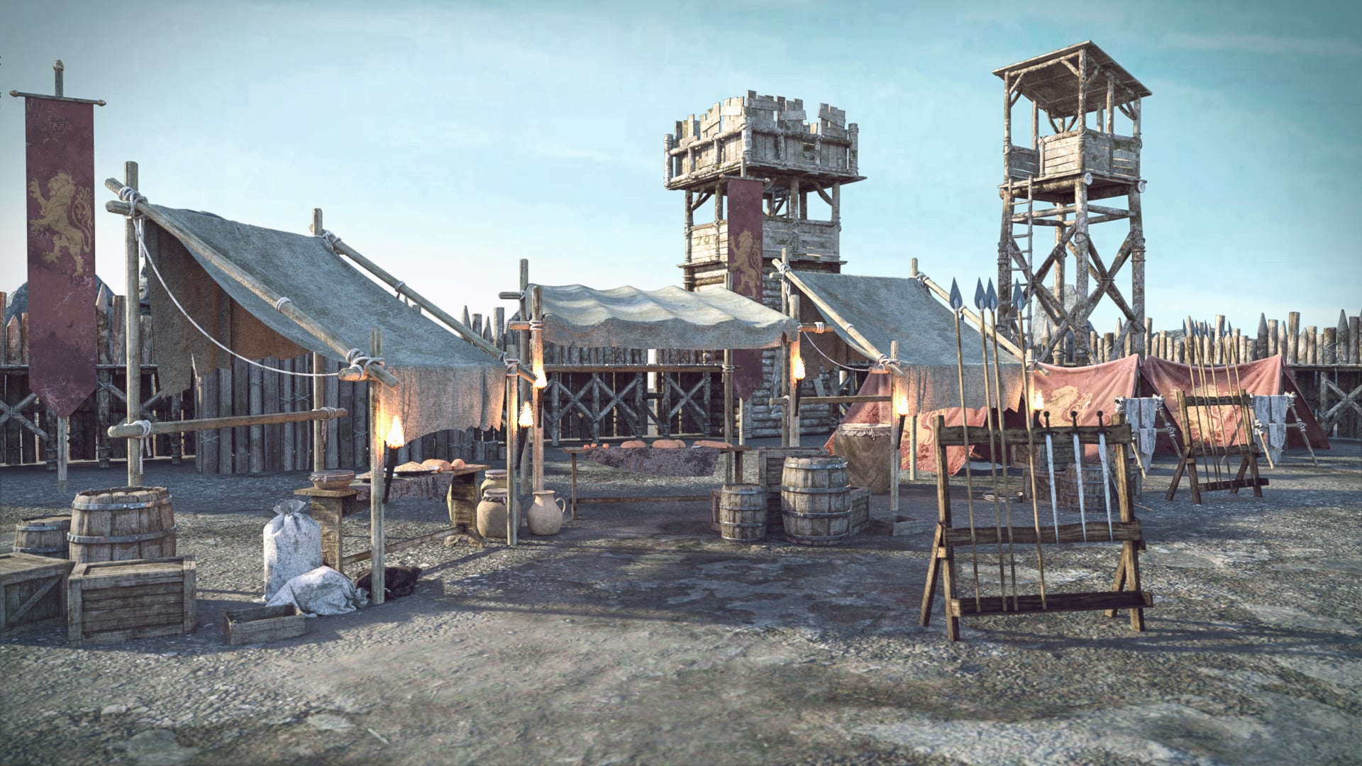 Medieval War Camp | Daz 3D