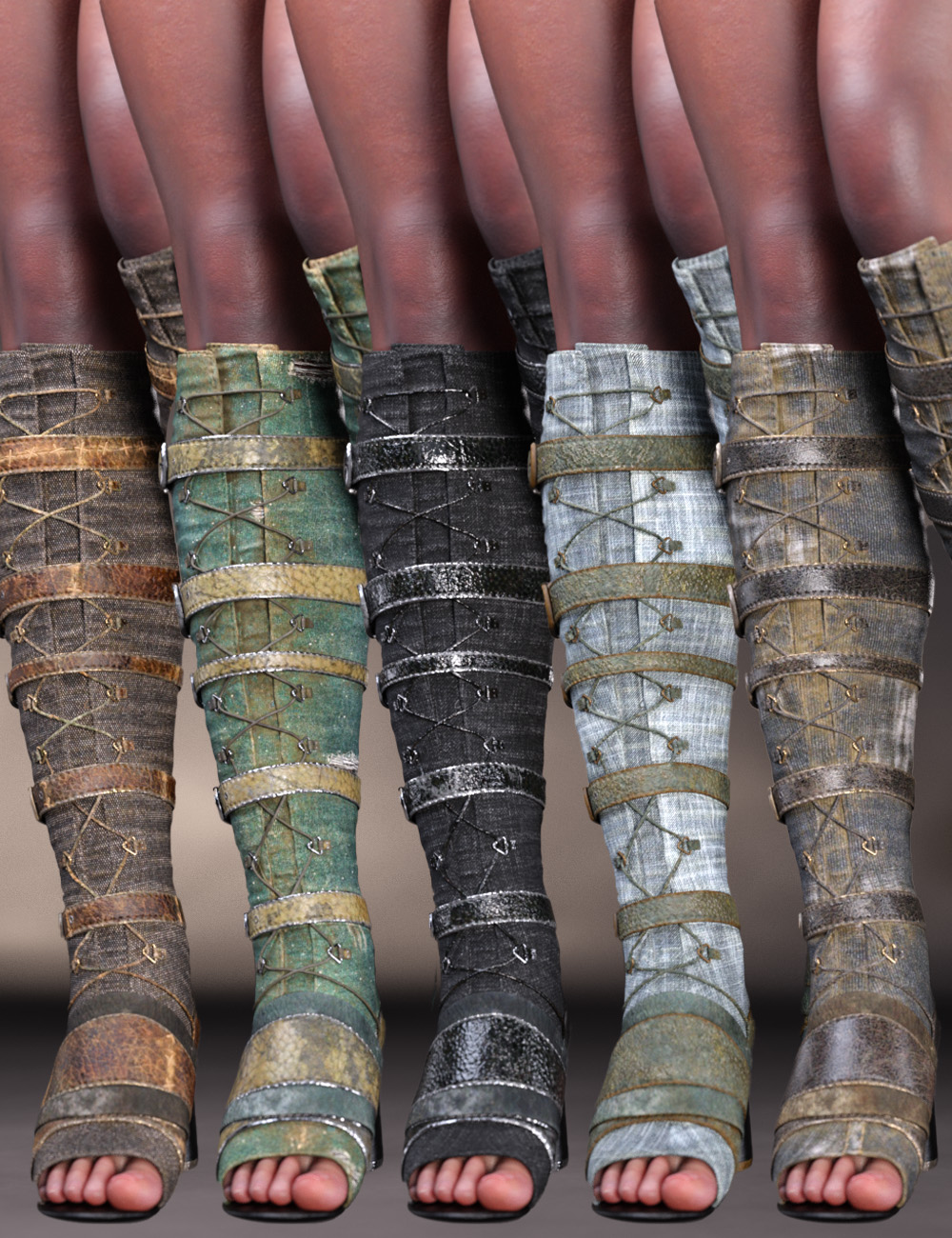CB Maeriel Boots Denim Texture Expansion | Daz 3D
